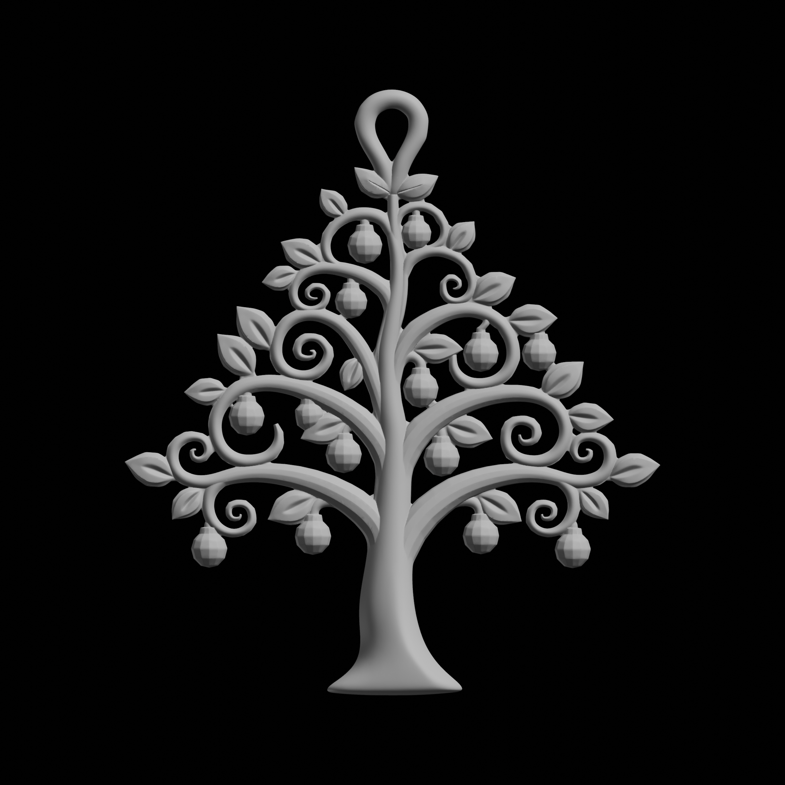 🌳 Stylized Tree Ornament 3D Print Model・ 3D File for 3D printing・Cults