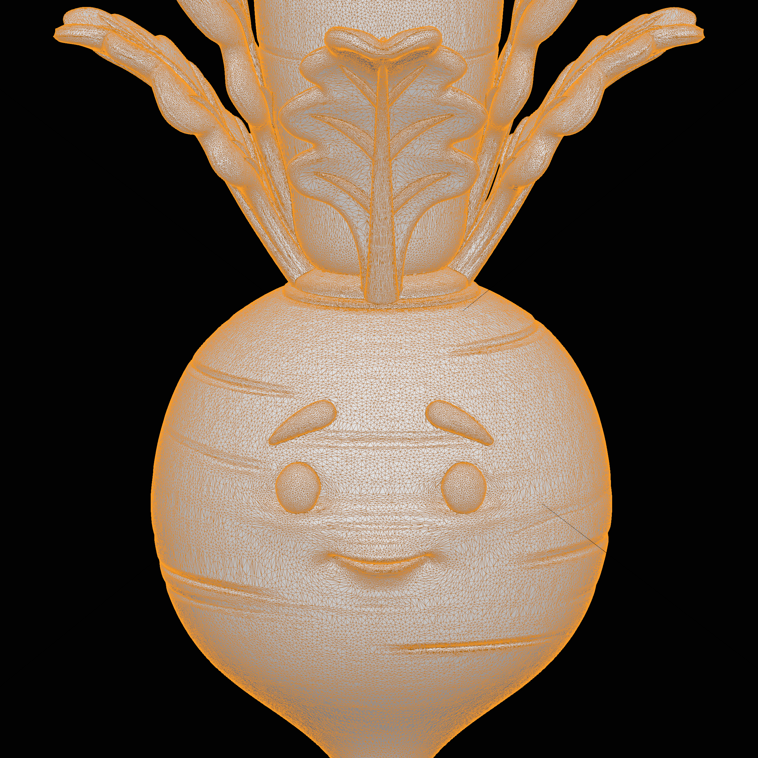 🪴 Cute Radish Planter・ 3D File for 3D printing・Cults