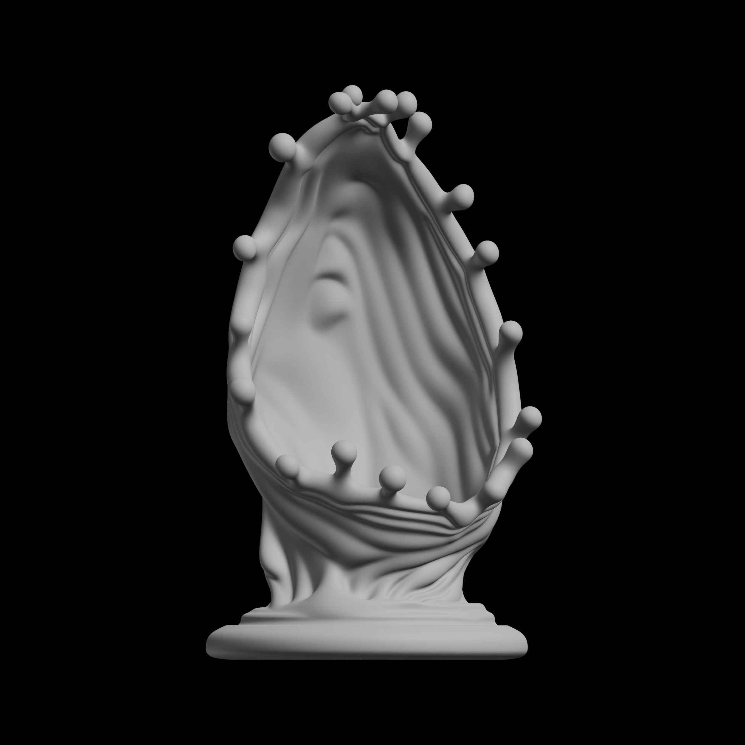 💦 Liquid Splash Abstract Sculpture Model・ 3D File for 3D printing・Cults