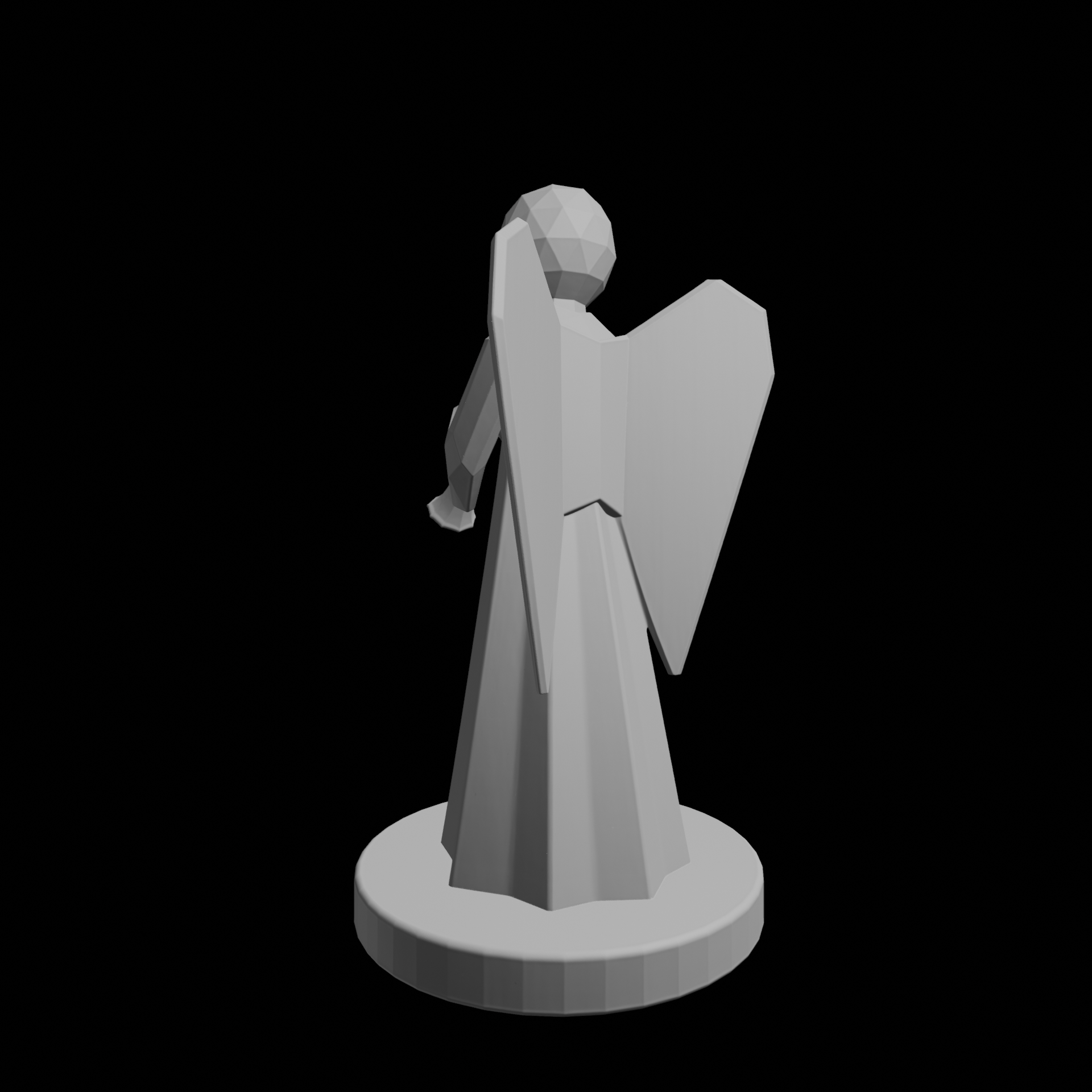 👼 Geometric Angel With Trumpet Holiday Decoration・ 3D File for 3D ...