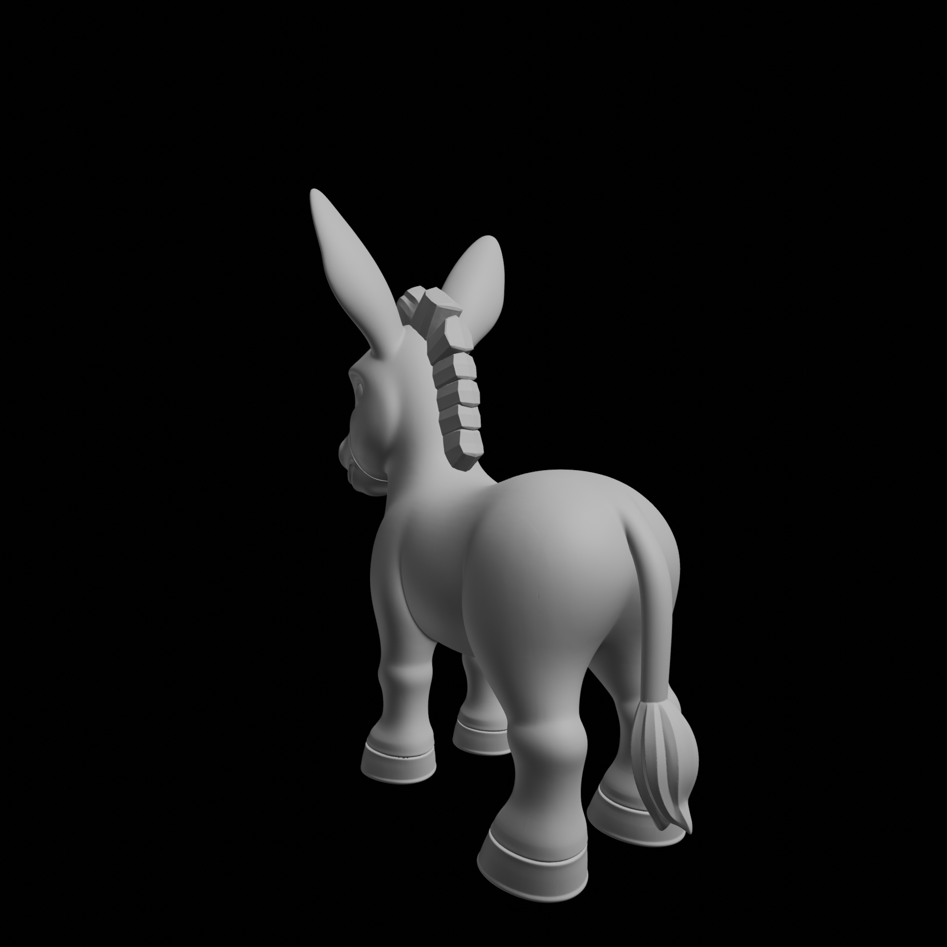 🗿 Cartoon Donkey 3D Print Model・ 3D File for 3D printing・Cults