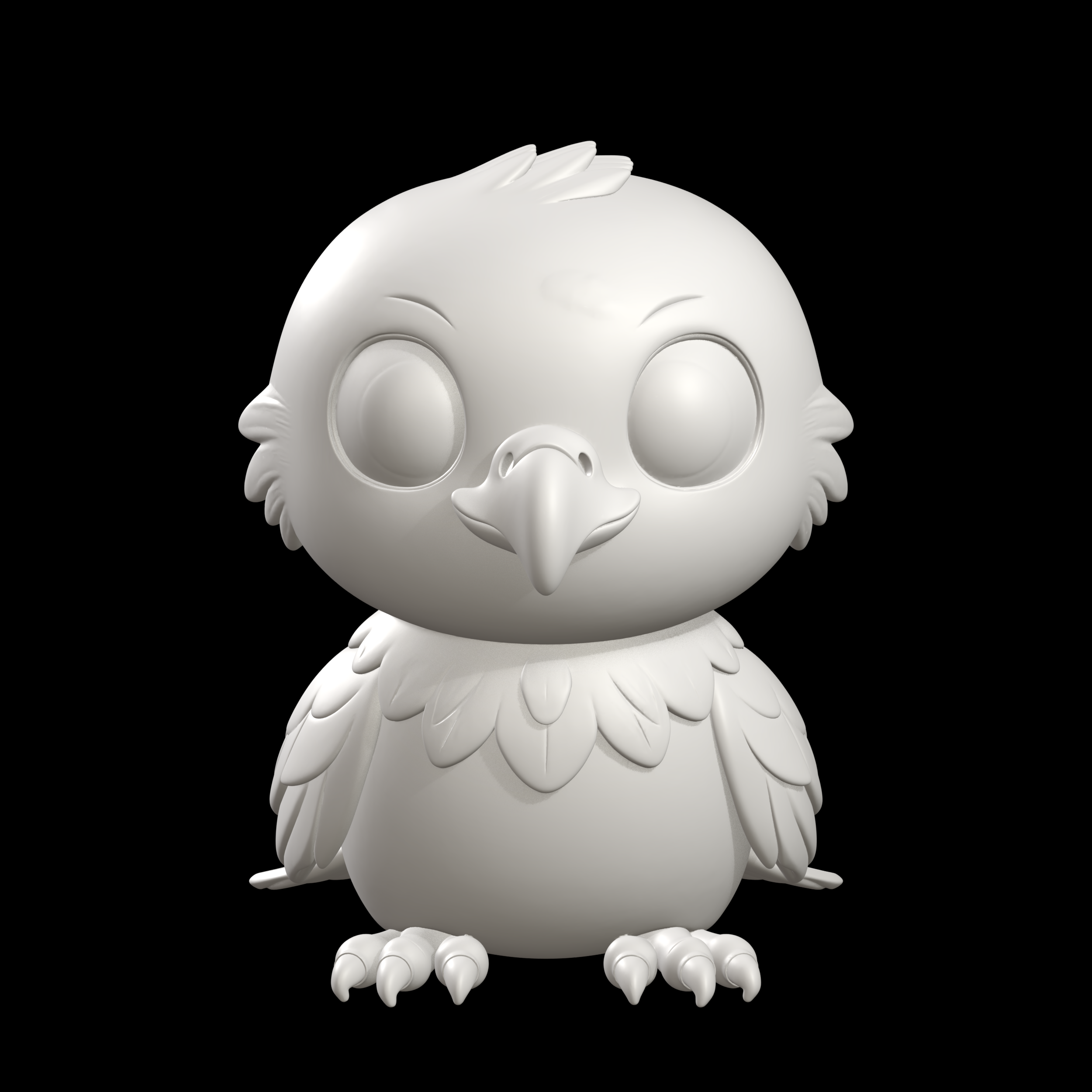 🦅 Cute Chibi Eagle・ 3D File for 3D printing・Cults