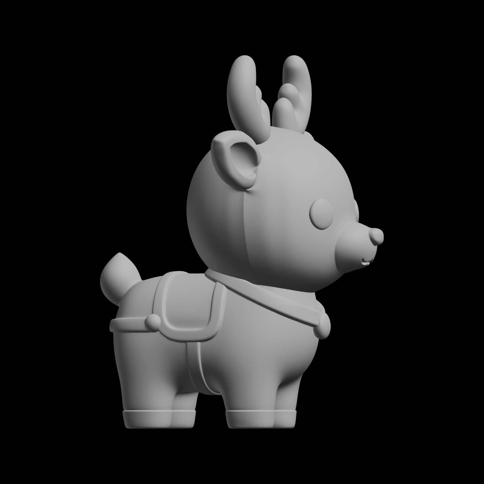 🎄 Cute Reindeer Figurine Holiday Decor・ 3D File for 3D printing・Cults