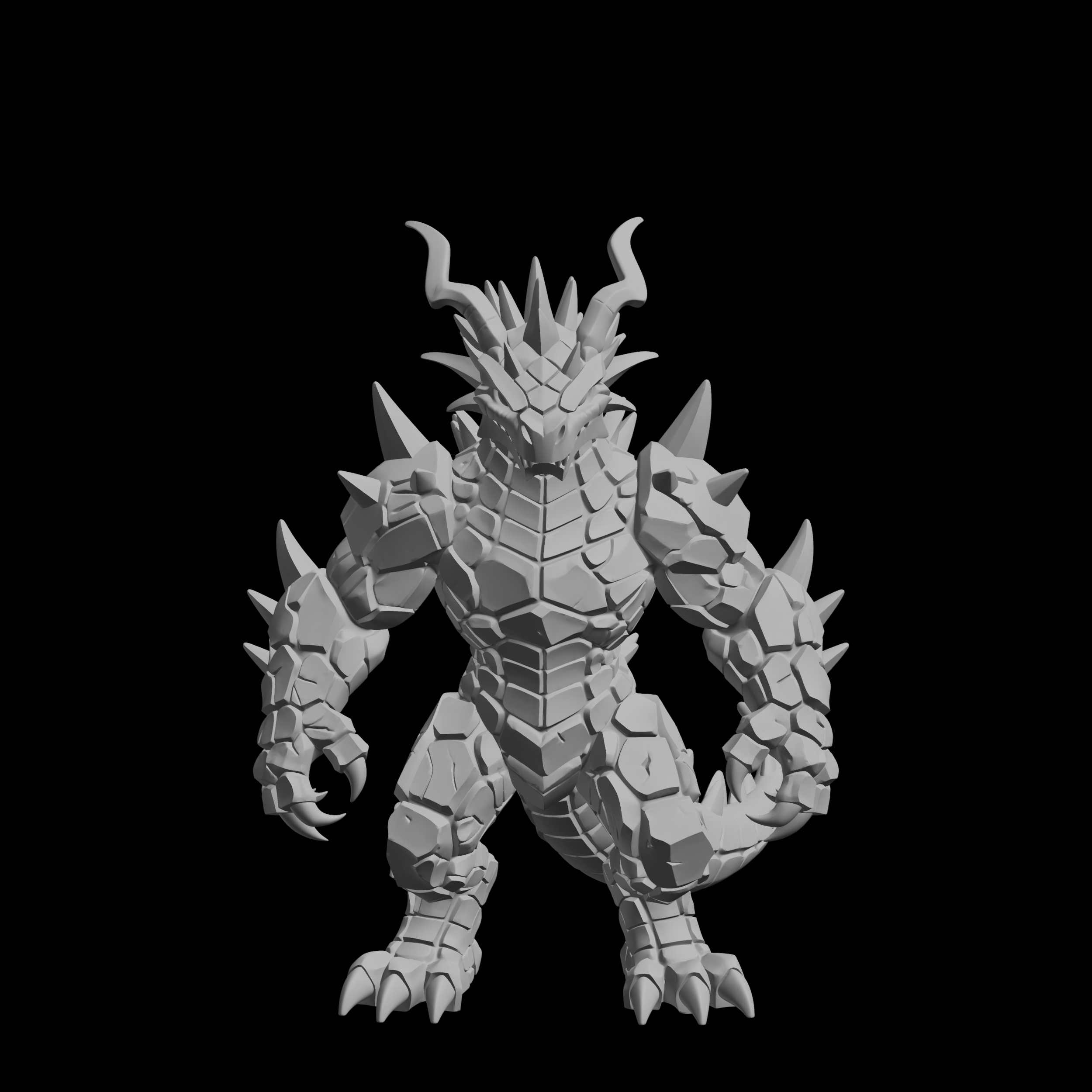 🪨 Rock Dragon Bouldered Skin Estilo Elemental・Arquivo 3D para Impressão ...