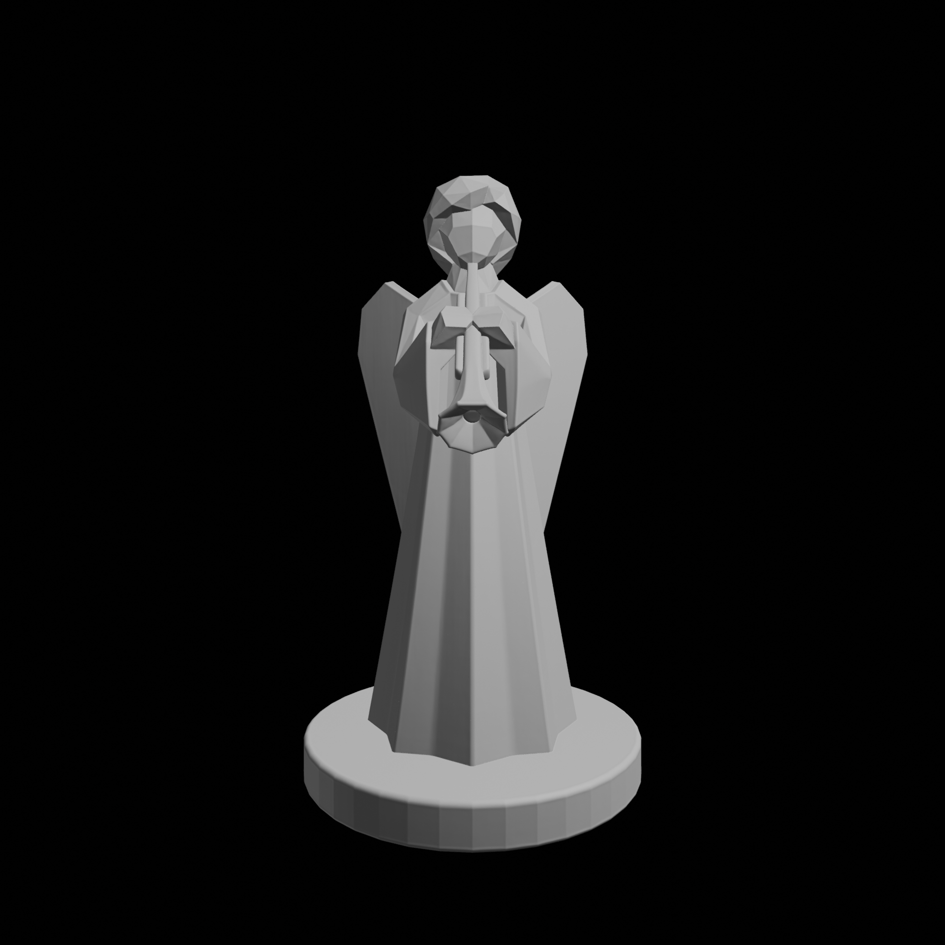 👼 Geometric Angel With Trumpet Holiday Decoration・ 3D File for 3D ...