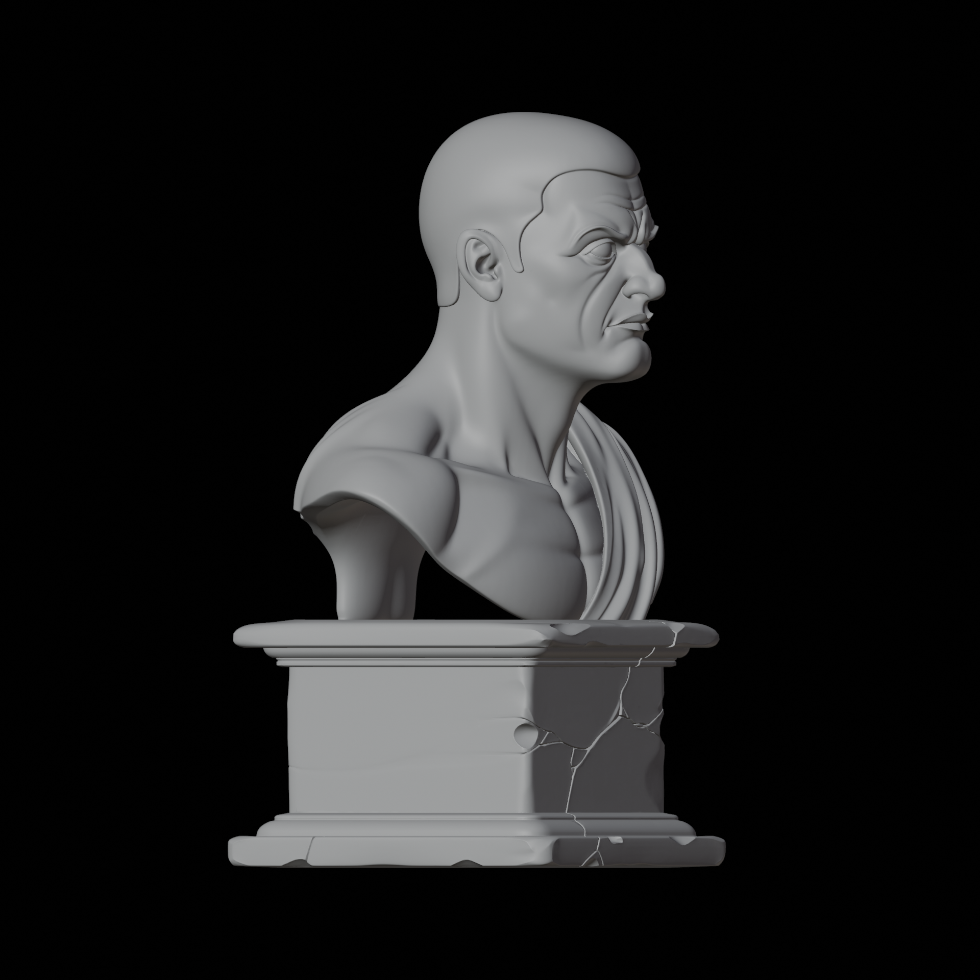 ♂️ Roman Male Bust・ 3D File for 3D printing・Cults
