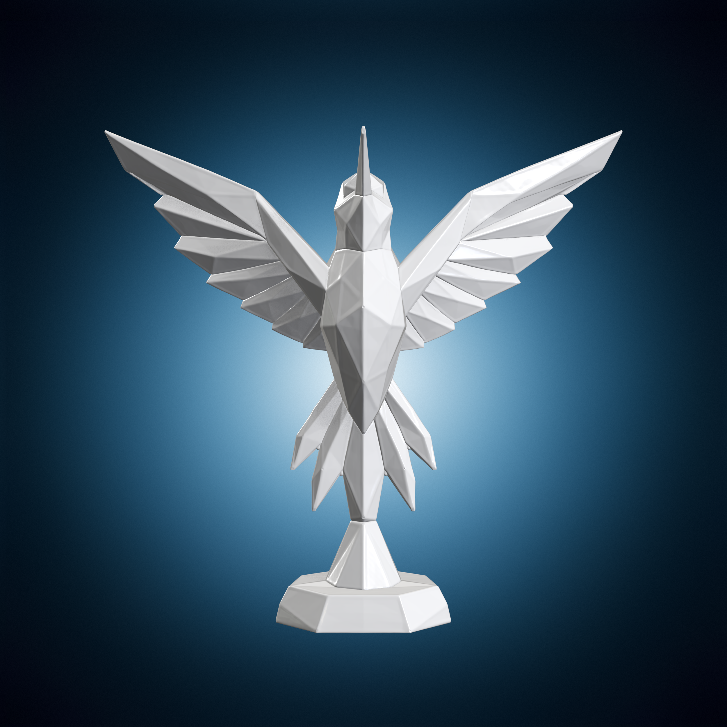 🐦 Geometric Low Poly Hummingbird 3D Print Model・ 3D File for 3D ...