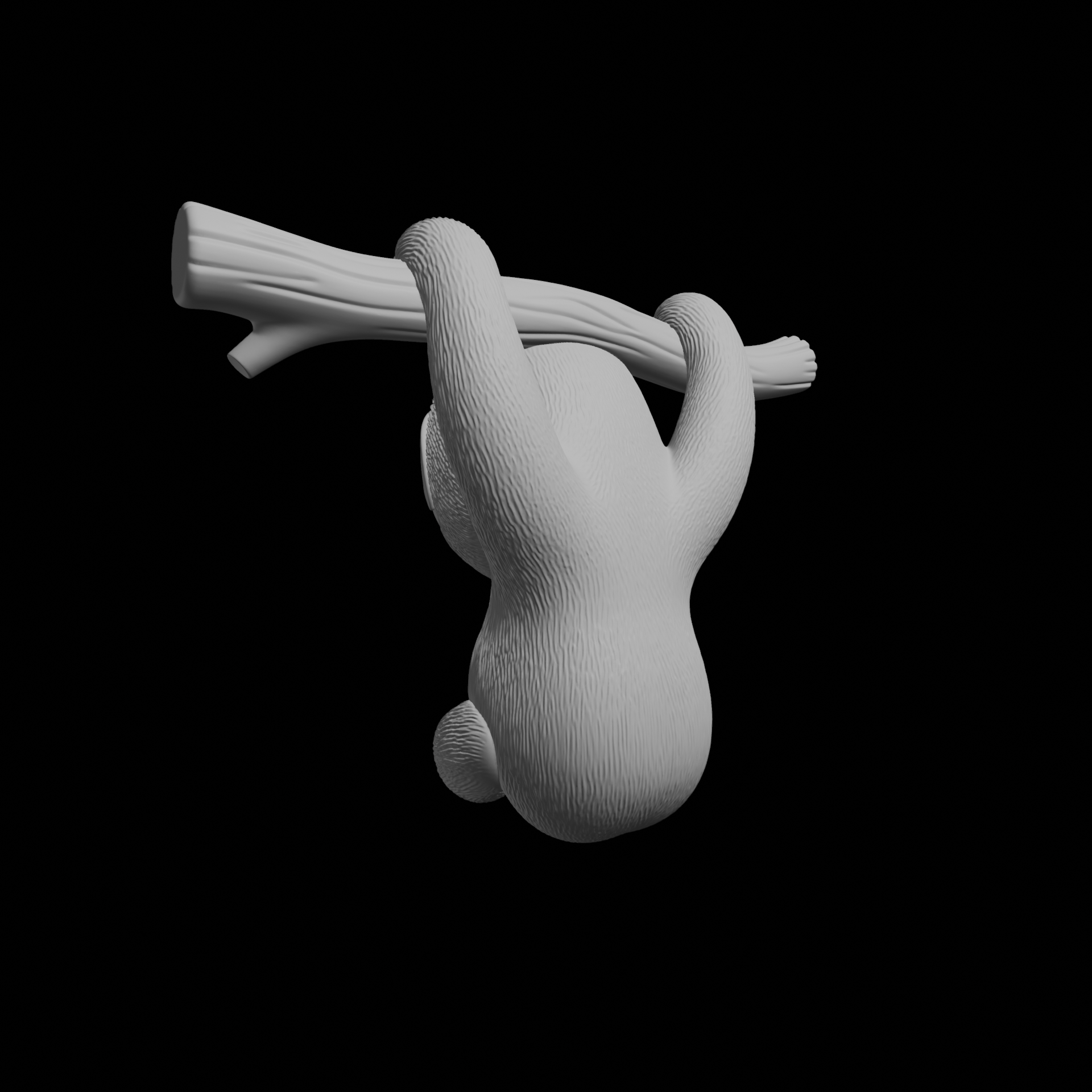 🦥 Cute Sloth On Branch・ 3D File for 3D printing・Cults