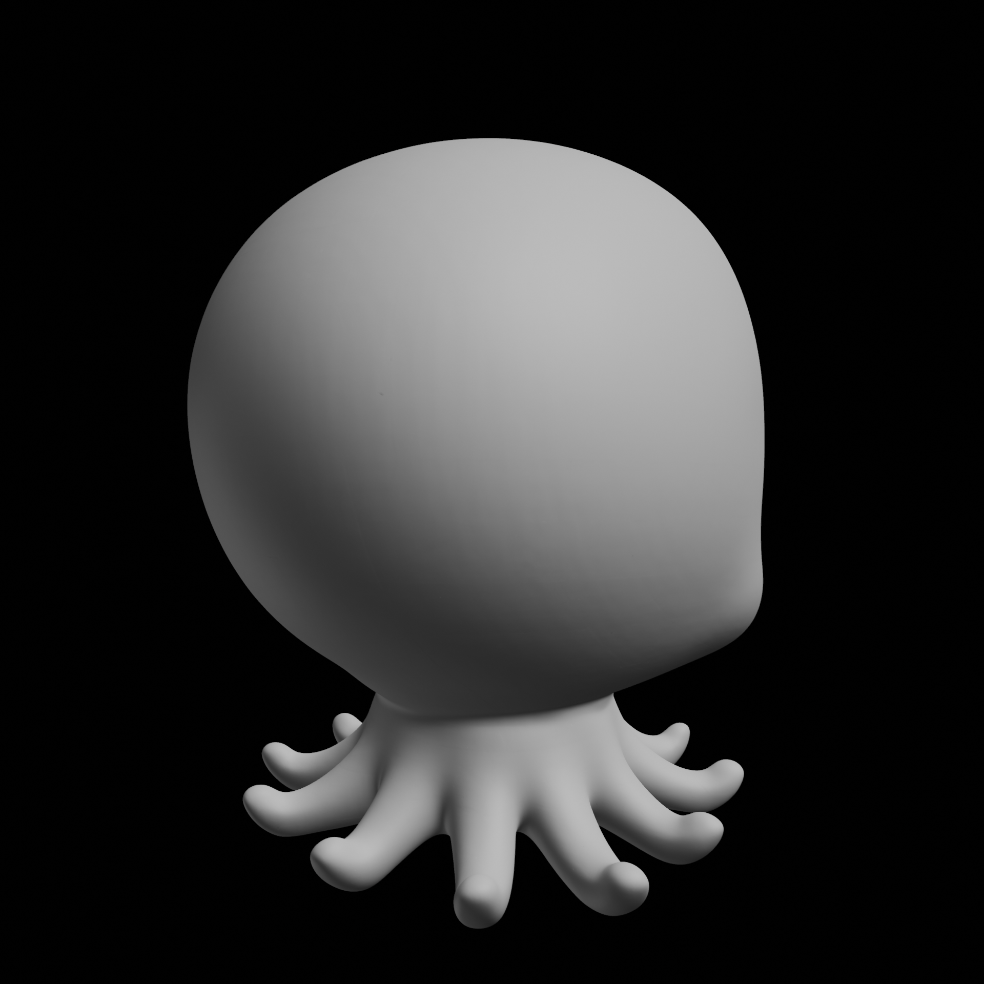 🐙 Chibi Octopus Character Print Model・ 3D File for 3D printing・Cults