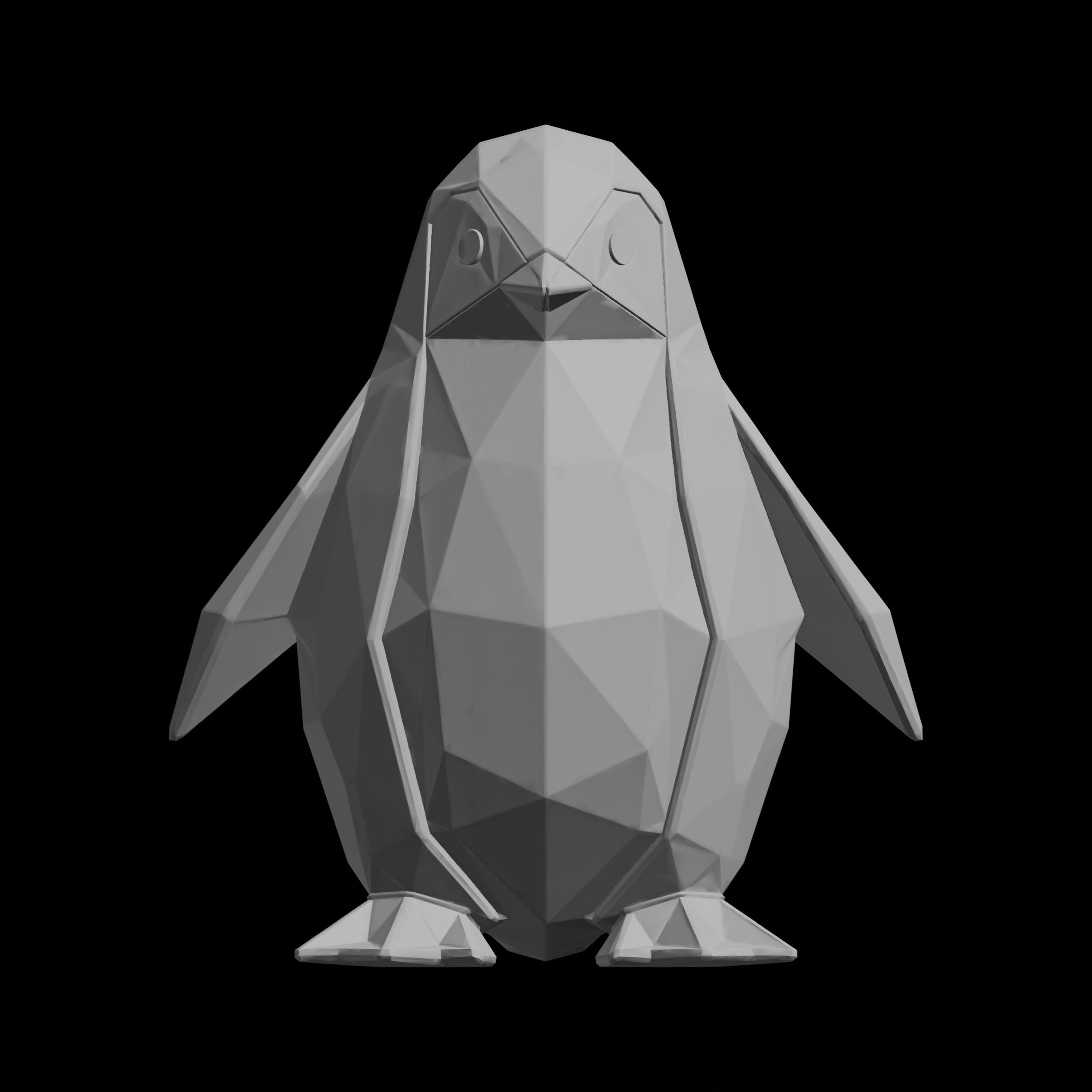 🐧 Low Poly Penguin 3D Print Model Animal Sculpture・ 3D File for 3D ...