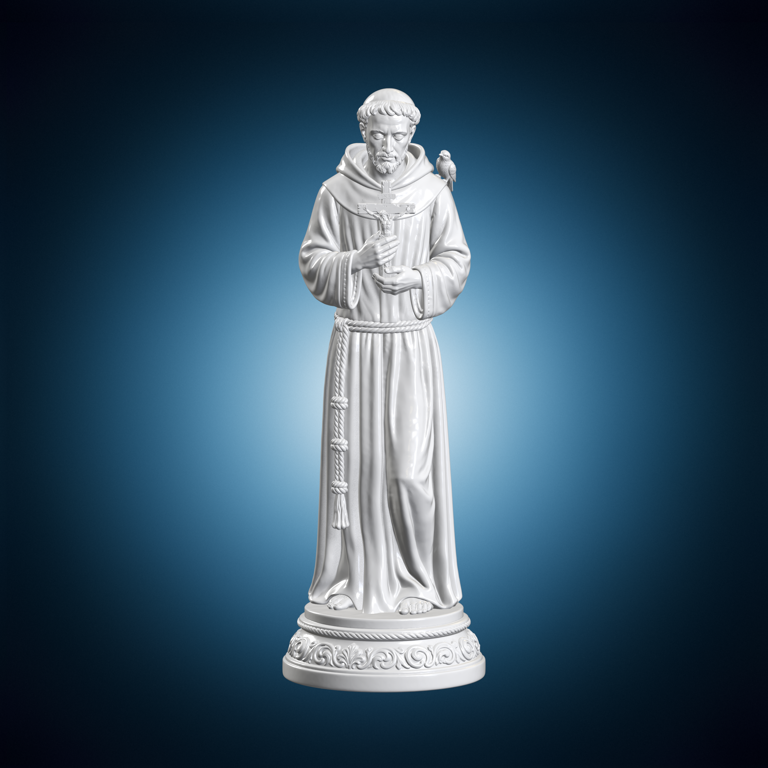 🗿 Saint Francis of Assisi 3D Print Model・ 3D File for 3D printing・Cults