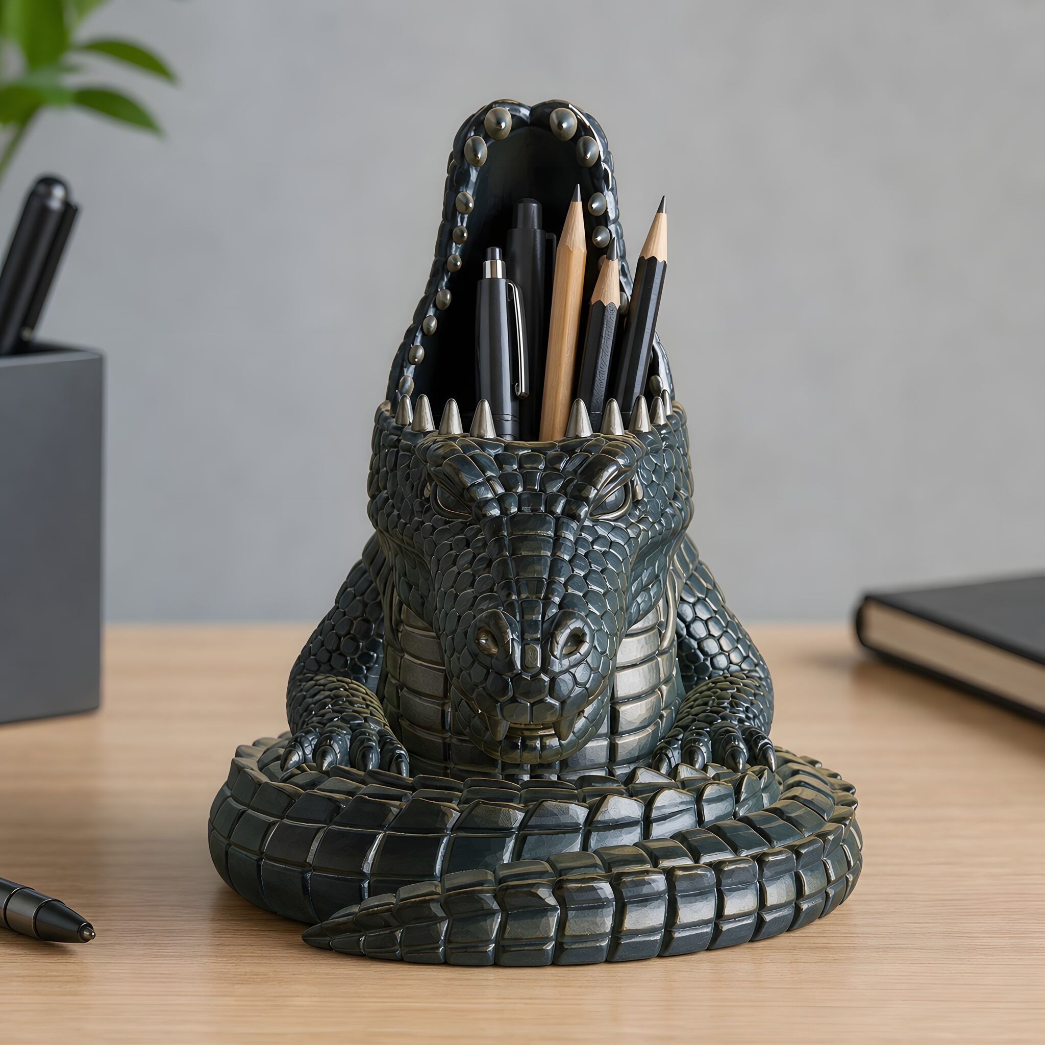 🐊 Open Jaw Crocodile Pen Holder 3D Print Model・ 3D File for 3D printing ...