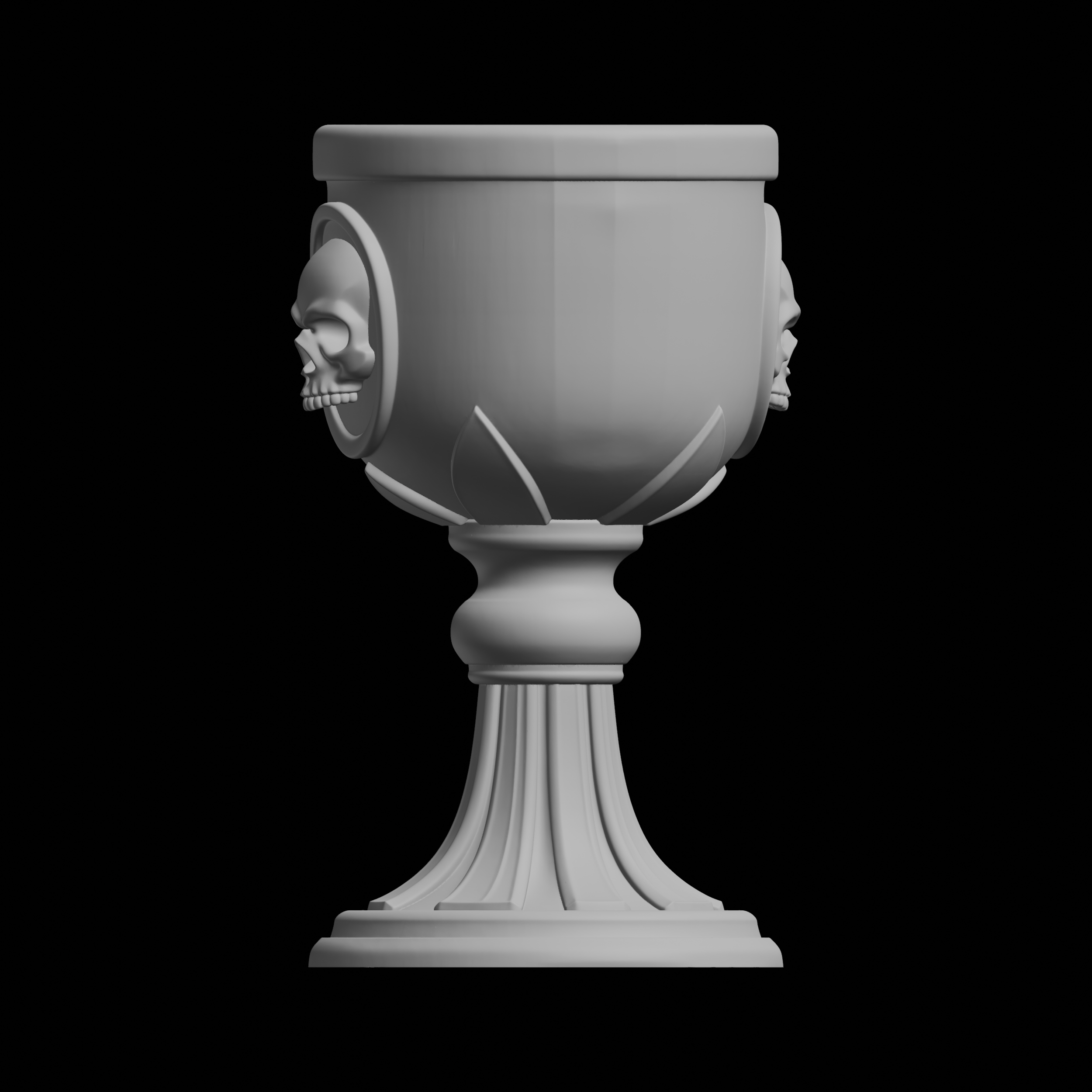 💀 Skull Chalice Gothic Decor・ 3D File for 3D printing・Cults