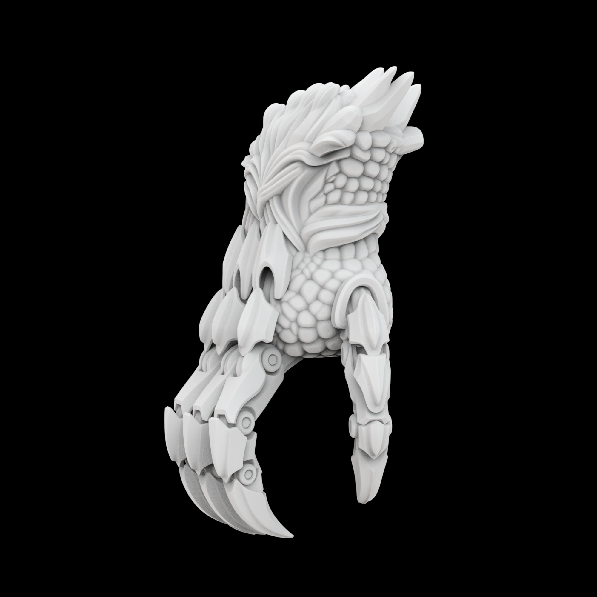 🐉 Mecha híbrido Garra de dragón・Archivo 3D para Impresión 3D・Cults