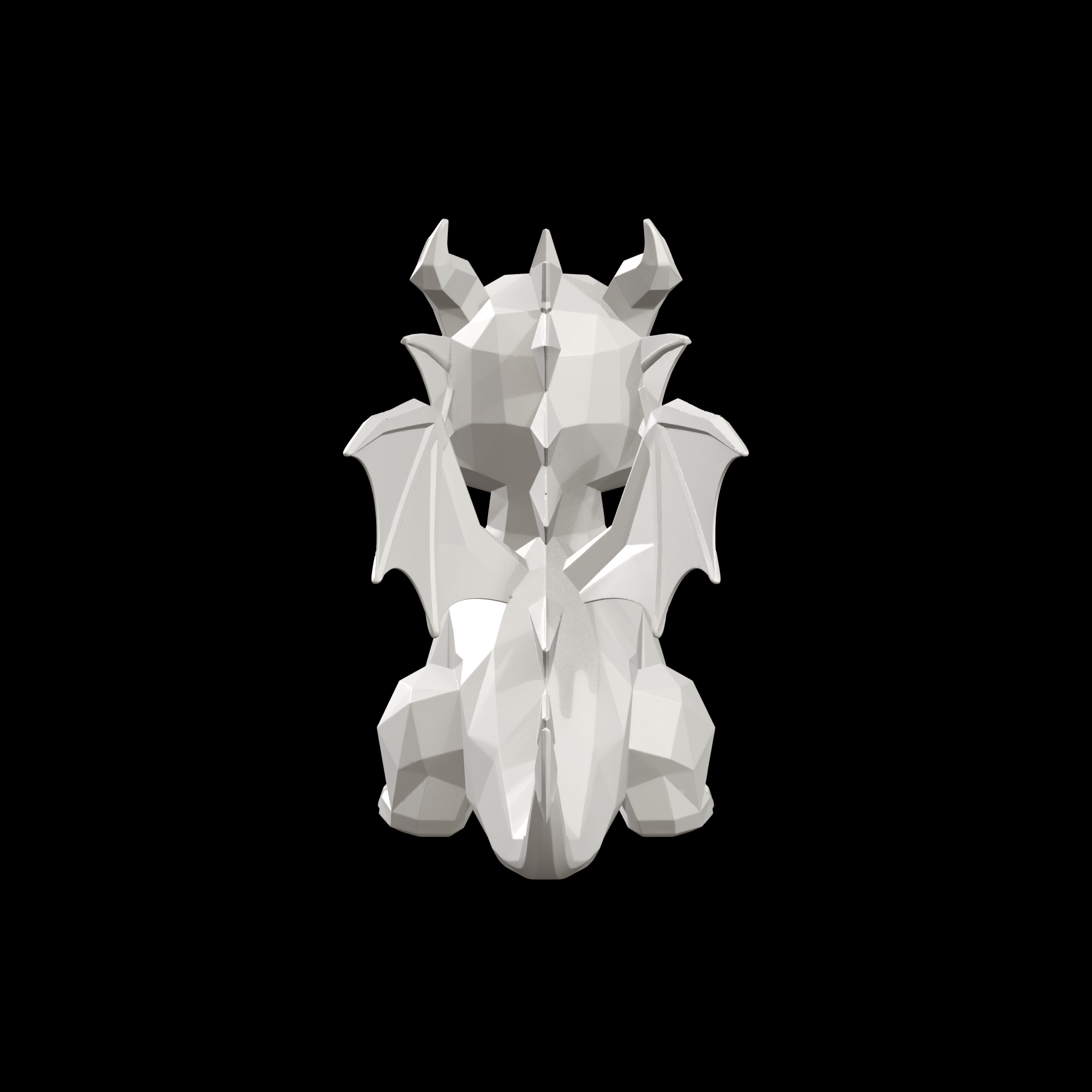 👶 Geometric Low Poly Baby Dragon・ 3D File for 3D printing・Cults
