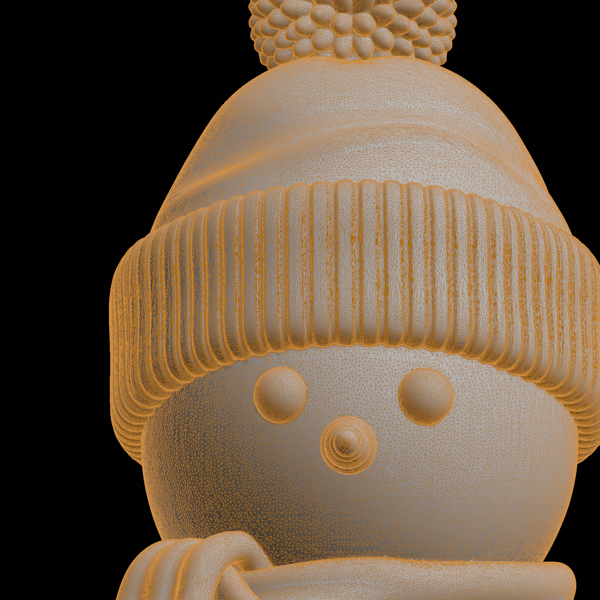 ☃️ Snowman Head 3D Print Model Holiday Decoration・ 3D File for 3D ...