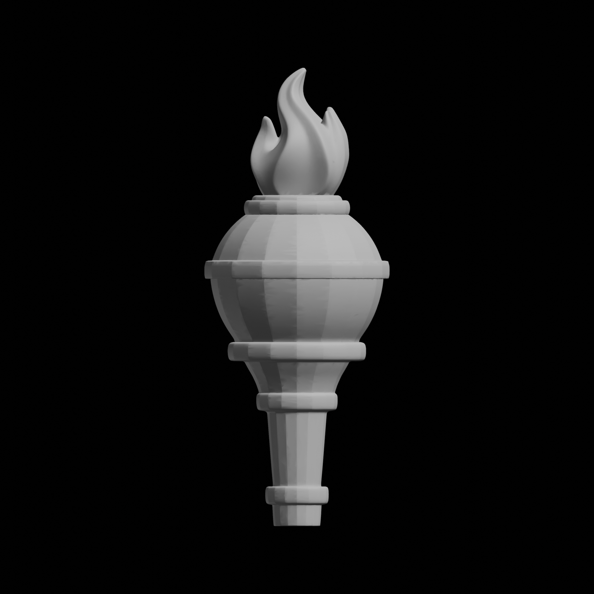 🎲 Stylized Torch 3D Print Model Decorative Prop・ 3D File for 3D ...