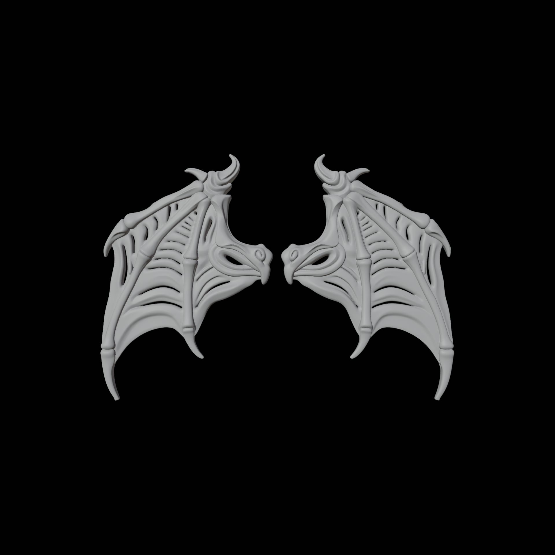 🐉 Skeletal Dragon Wings Fantasy Accessory 3D Model・ 3D File for 3D ...