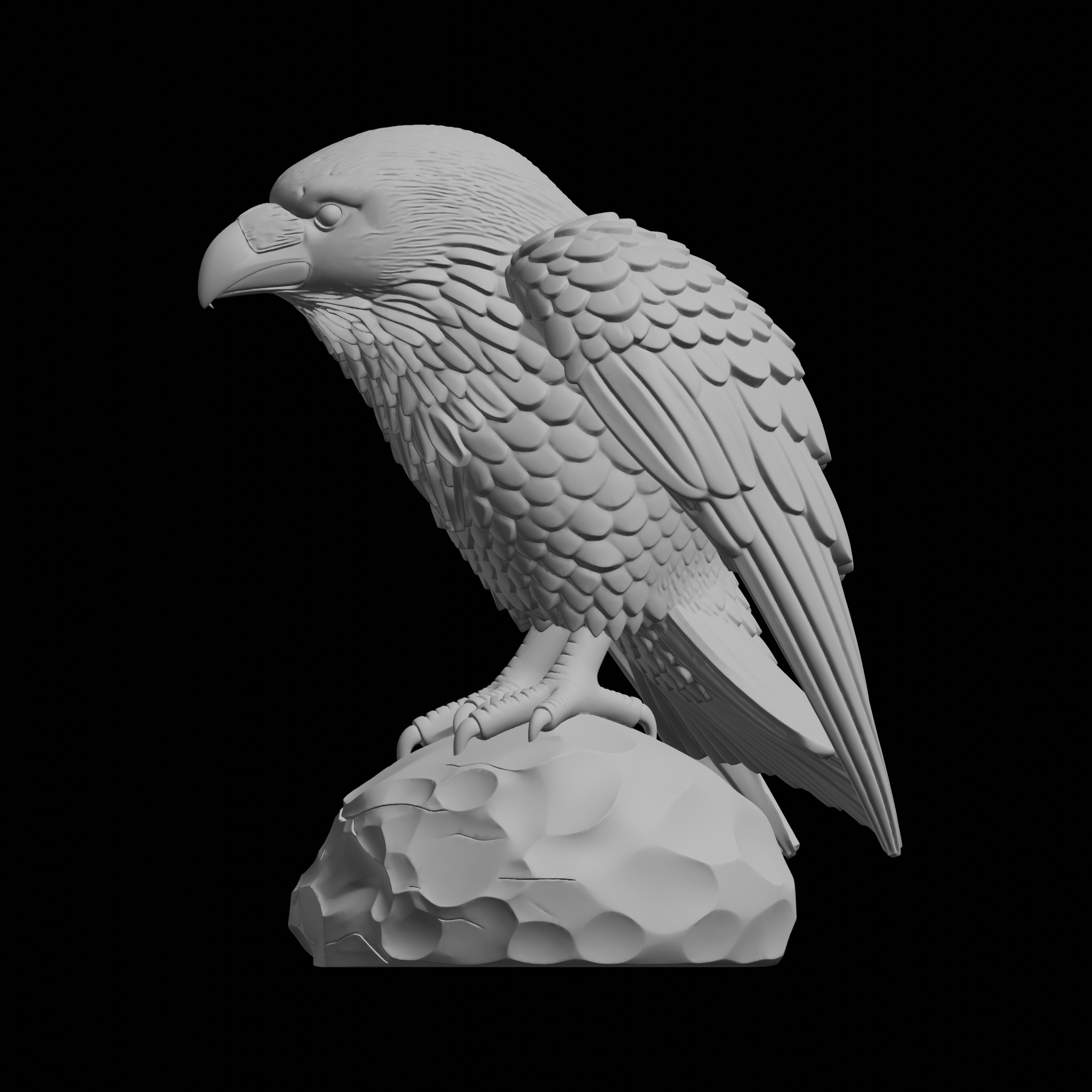🦅 Majestic Eagle Sculpture 3D Print Model・ 3D File for 3D printing・Cults