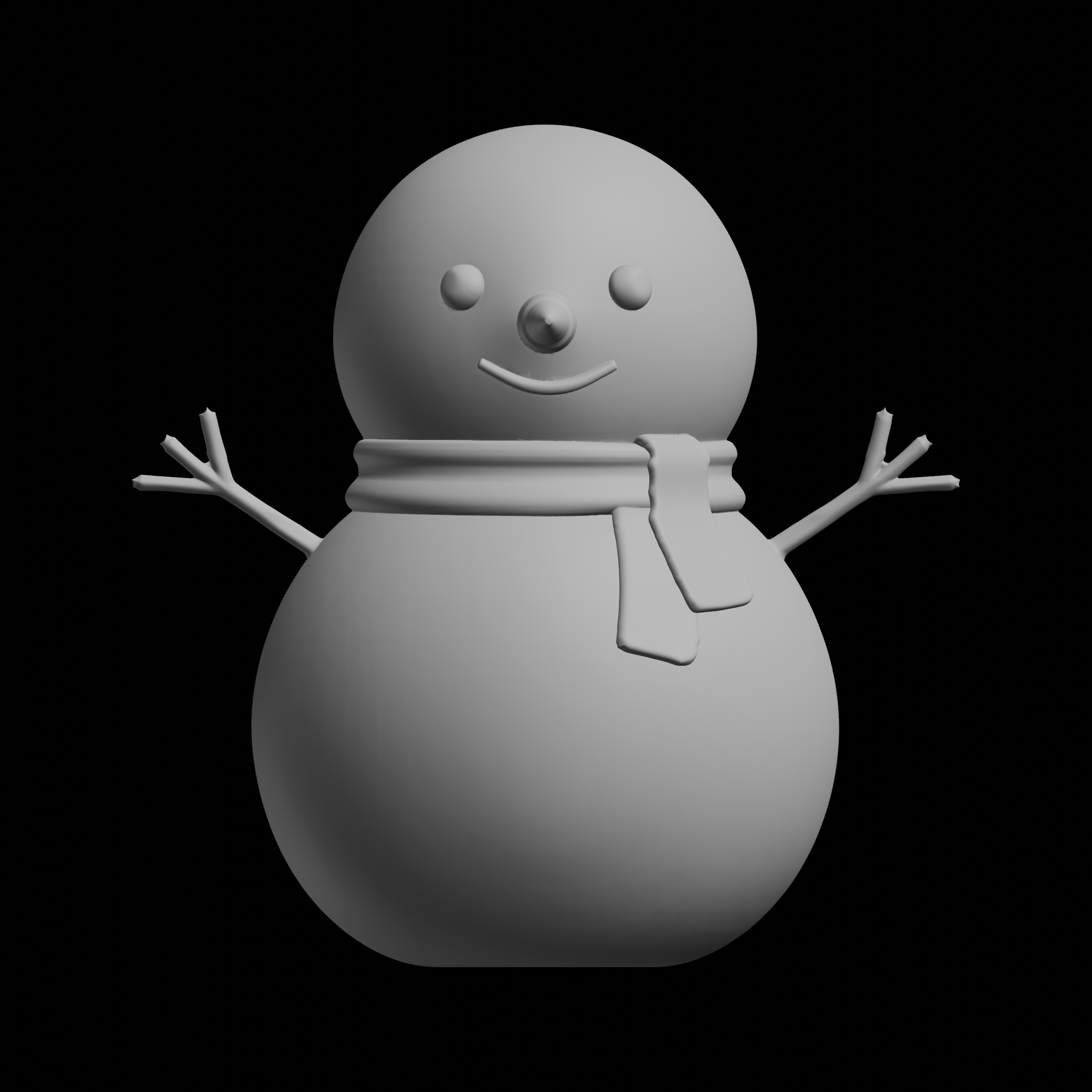 ☃️ Cute Snowman Winter Character 3D Print Model・ 3D File for 3D ...