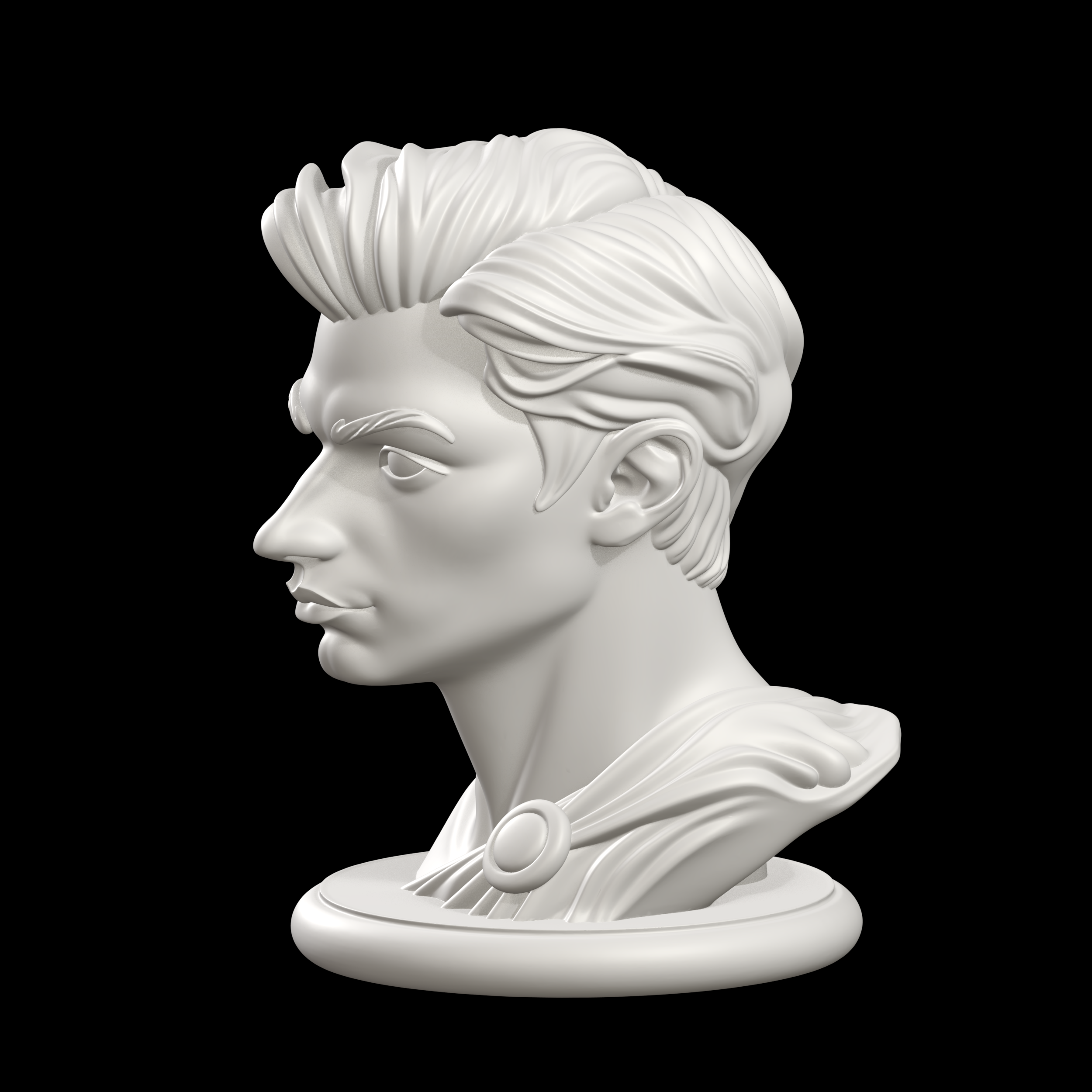 ♂️ Stylized Male Character Bust・ 3D File for 3D printing・Cults