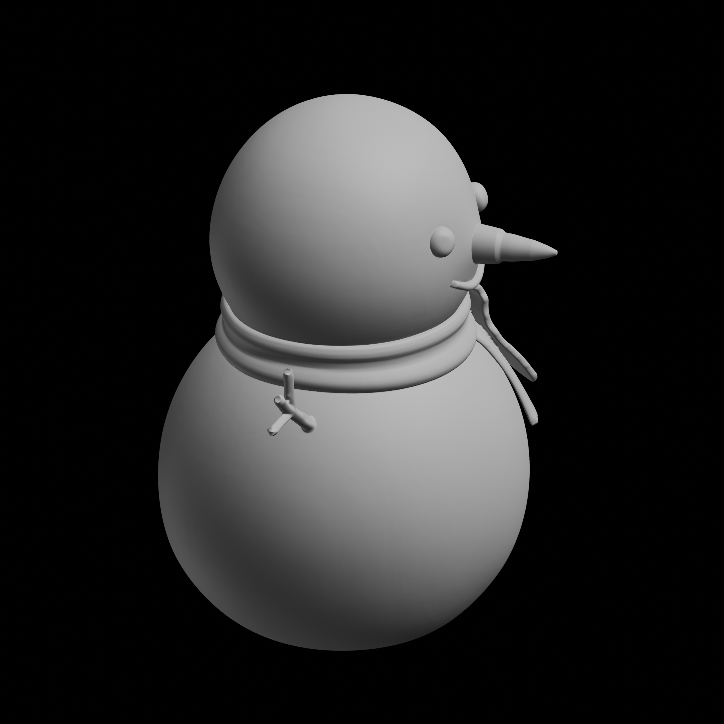 ☃️ Simpático muñeco de nieve Personaje de invierno Modelo para imprimir ...