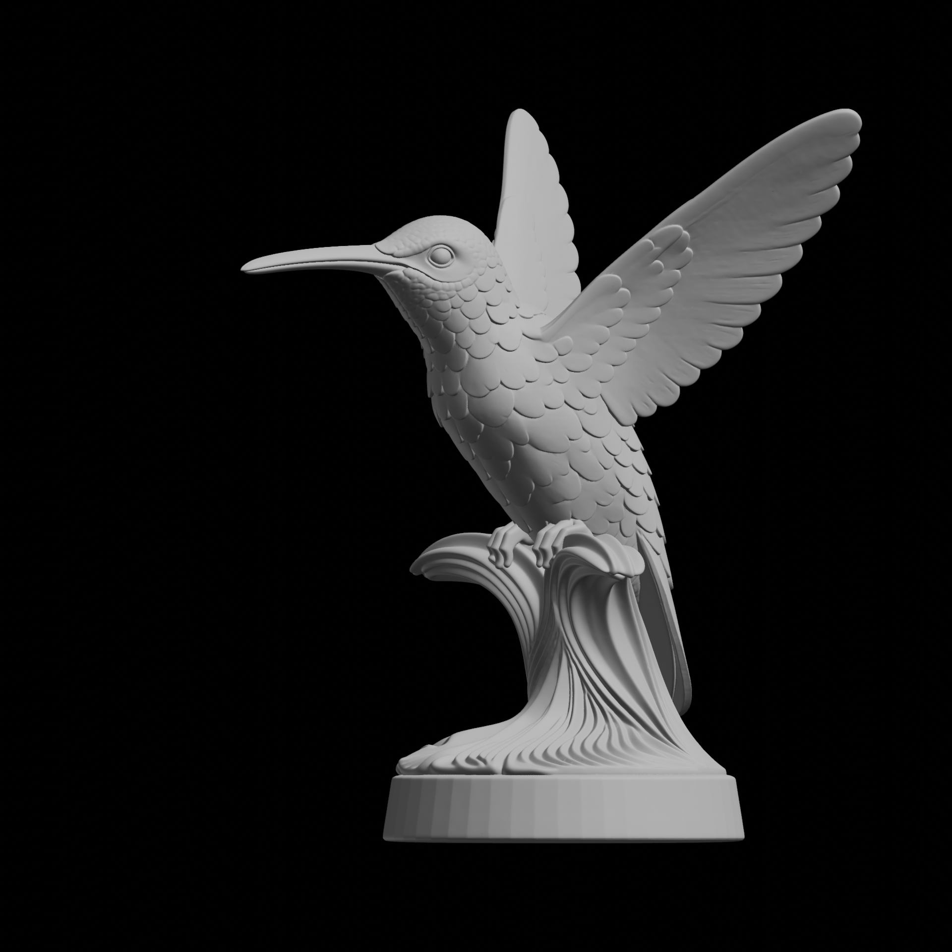 🗿 Hummingbird Sculpture 3D Model・ 3D File for 3D printing・Cults