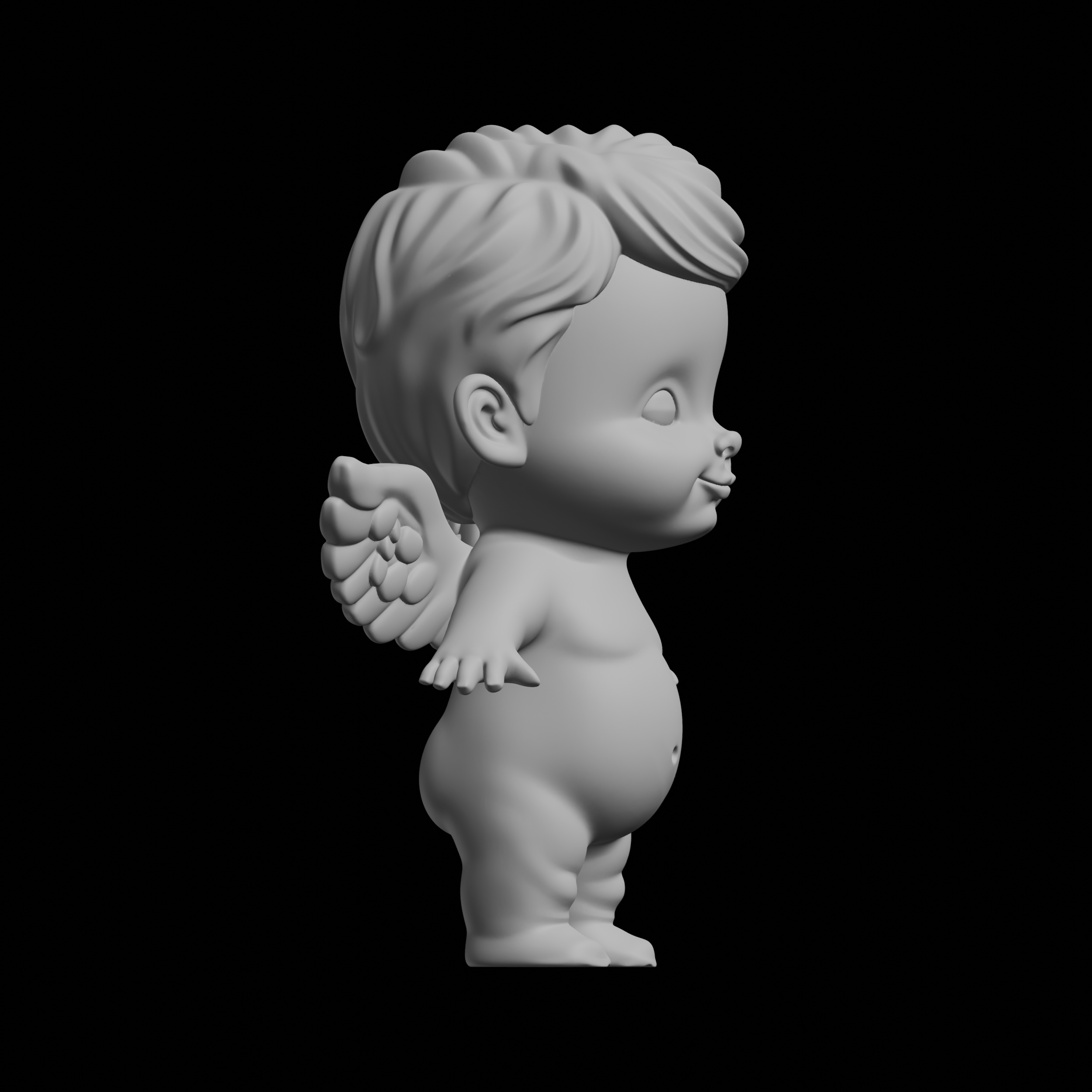 👶 Baby Angel Character Sculpture・ 3D File for 3D printing・Cults