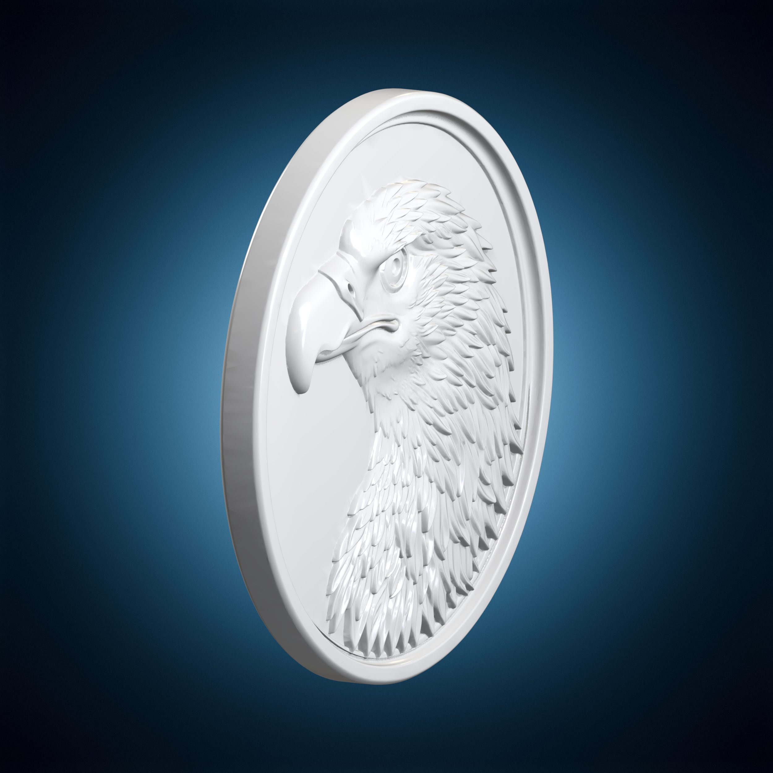 🦅 Eagle Head Relief Animal Relief Art 3D Print Model・ 3D File for 3D ...
