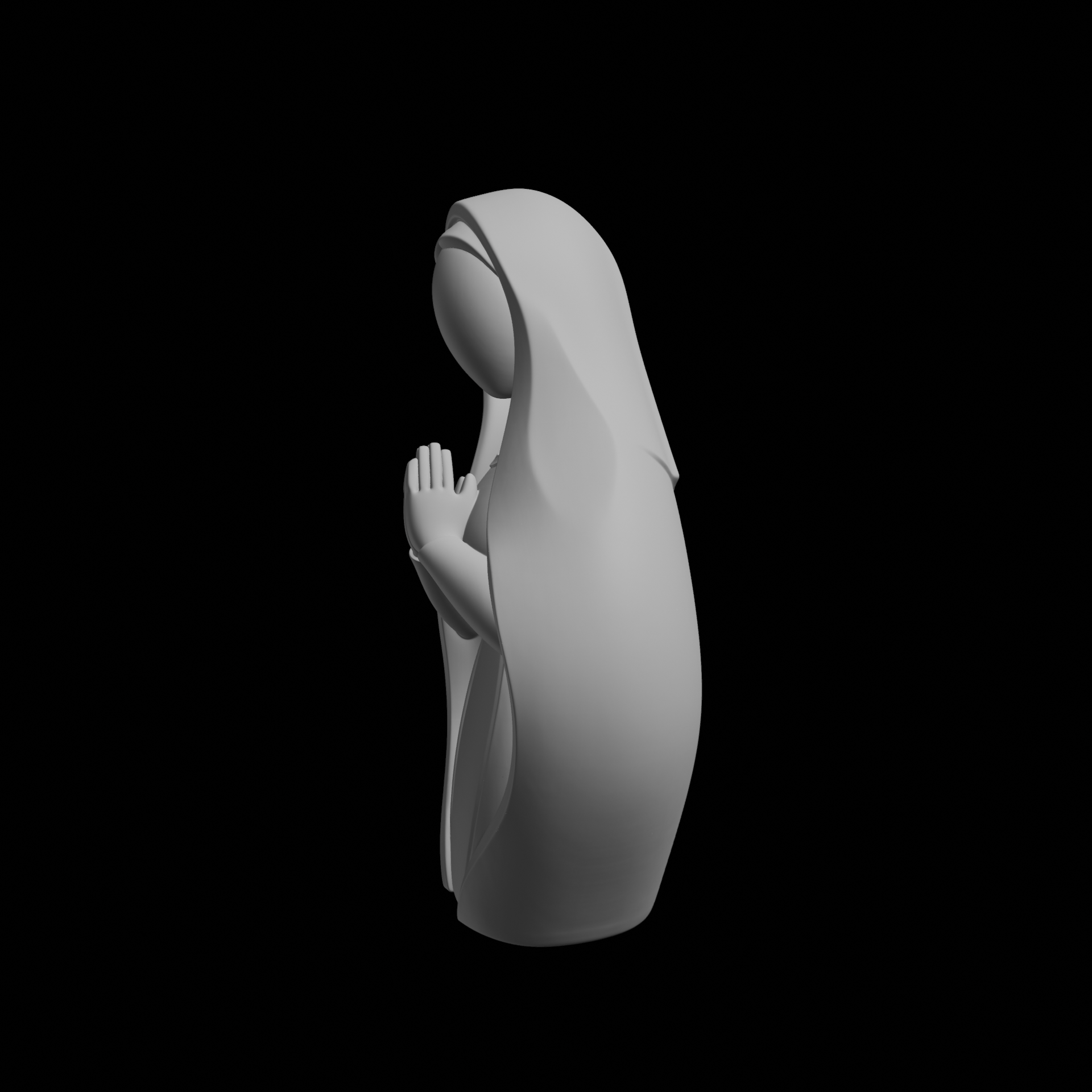 🗿 Virgin Mary Statue 3D Print Model Religious Sculpture・ 3D File for 3D ...