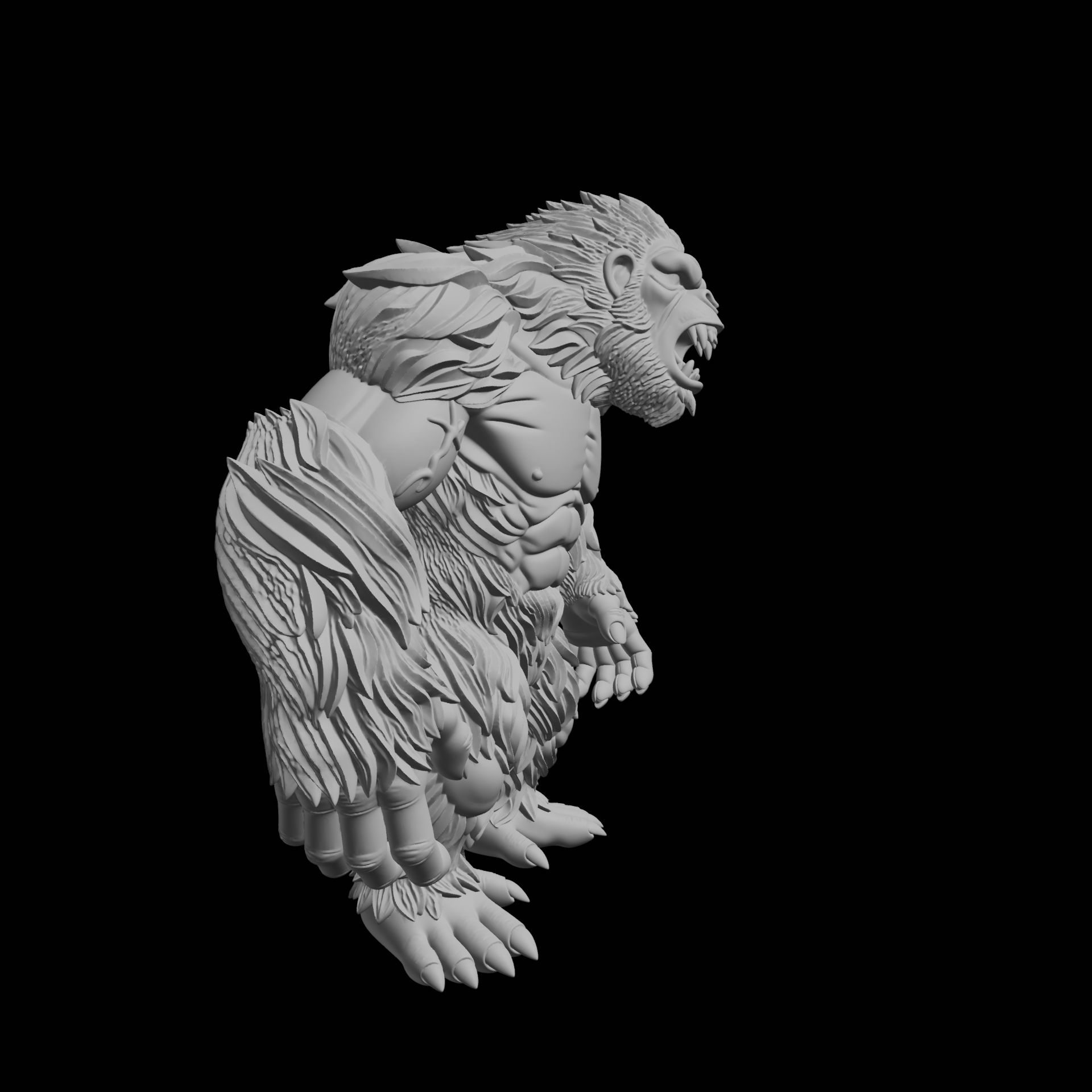 👹 Monster Gorilla・ 3D File for 3D printing・Cults