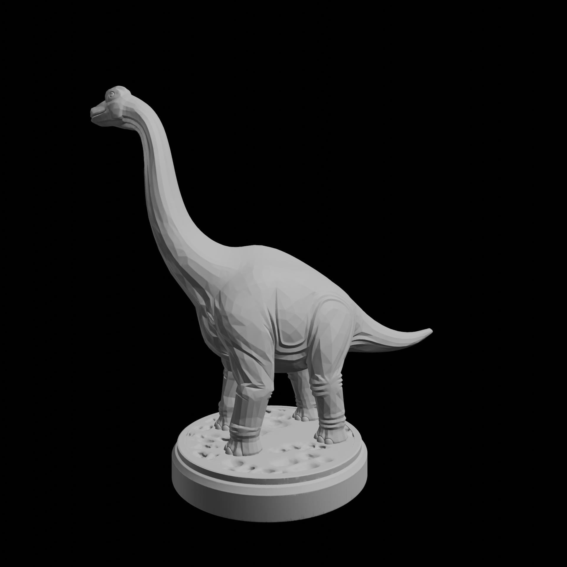 🎲 Low Poly Brachiosaurus Tabletop Miniature・ 3D File for 3D printing・Cults
