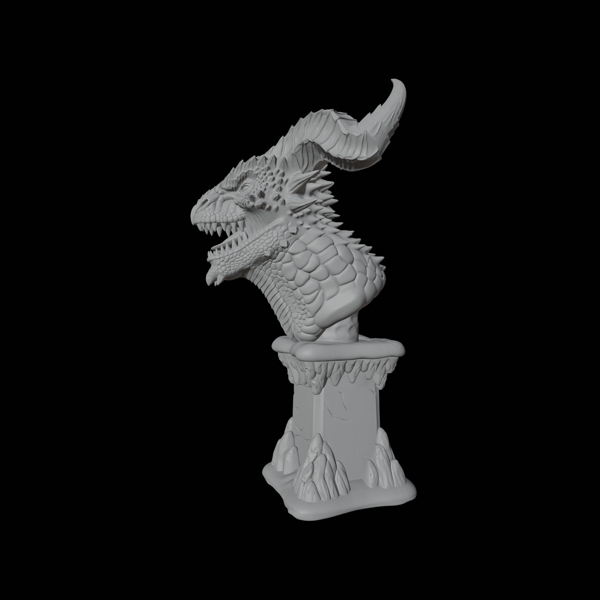 🐉 Dragon Head 3D Model・ 3D File for 3D printing・Cults