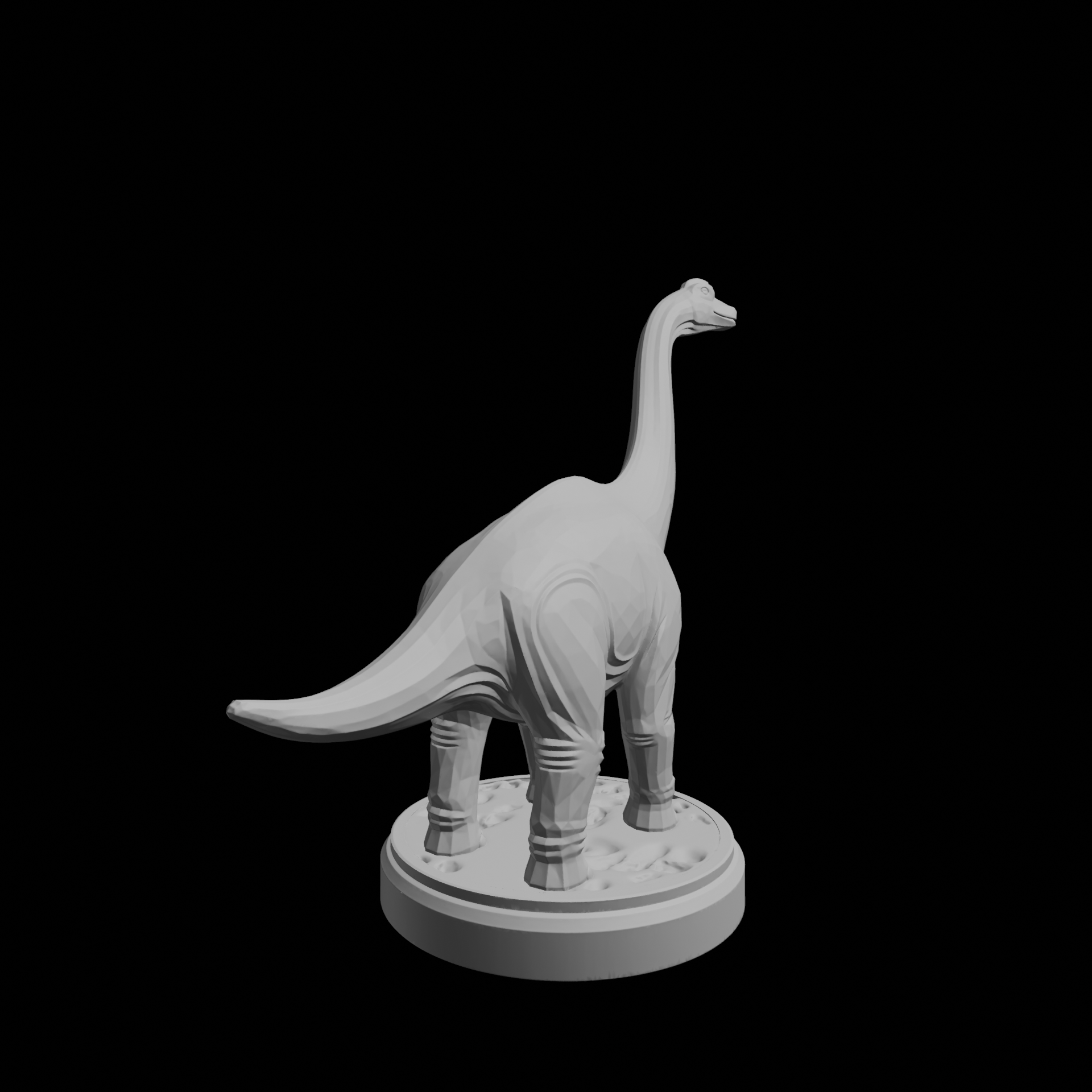 🎲 Low Poly Brachiosaurus Tabletop Miniature・ 3D File for 3D printing・Cults