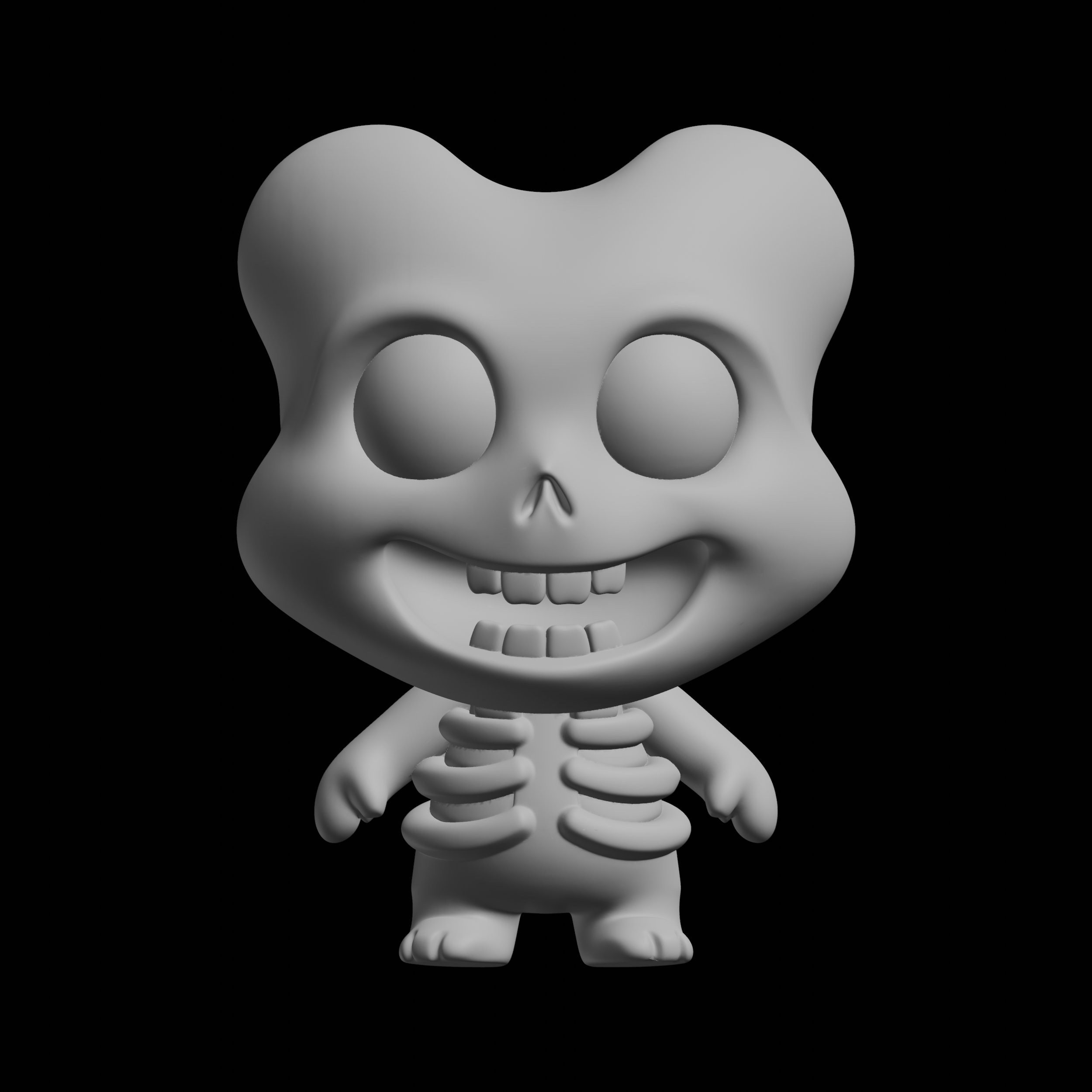 💀 Cute Skeleton Character 3D Print Model・ 3D File for 3D printing・Cults