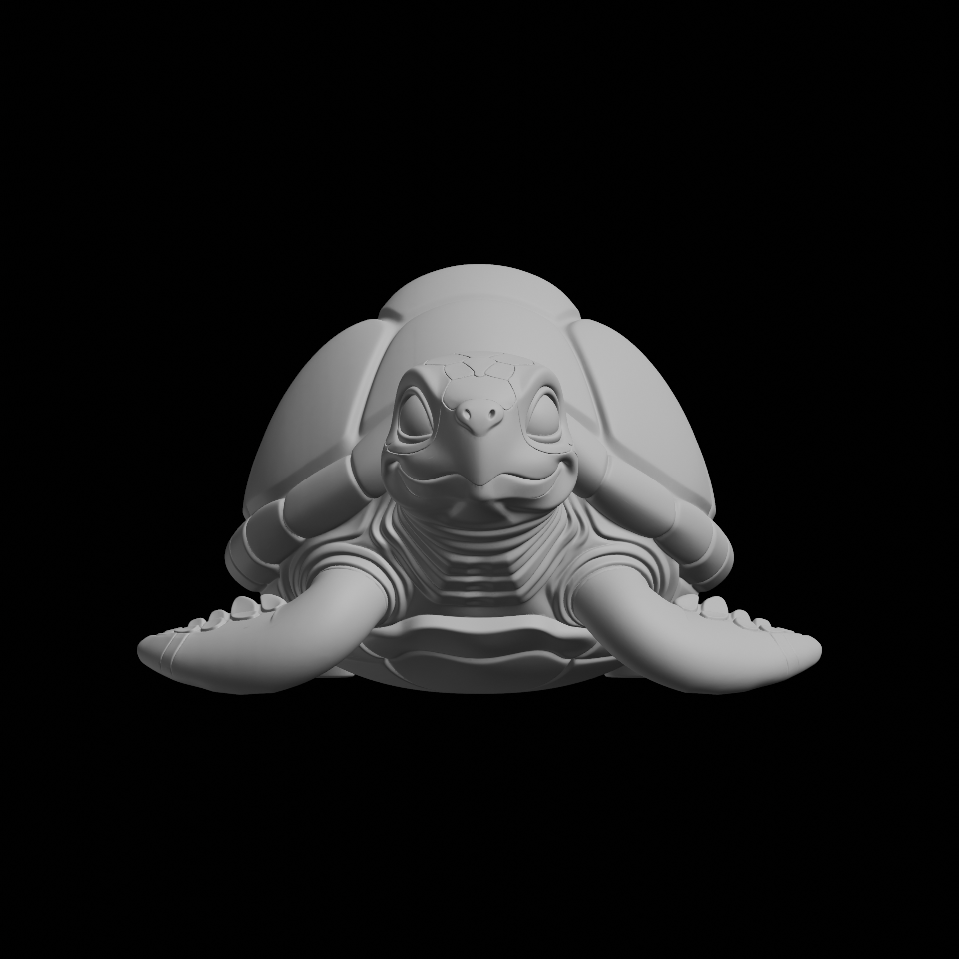 🐢 Cute Turtle Sculpture Animal Figure・ 3D File for 3D printing・Cults