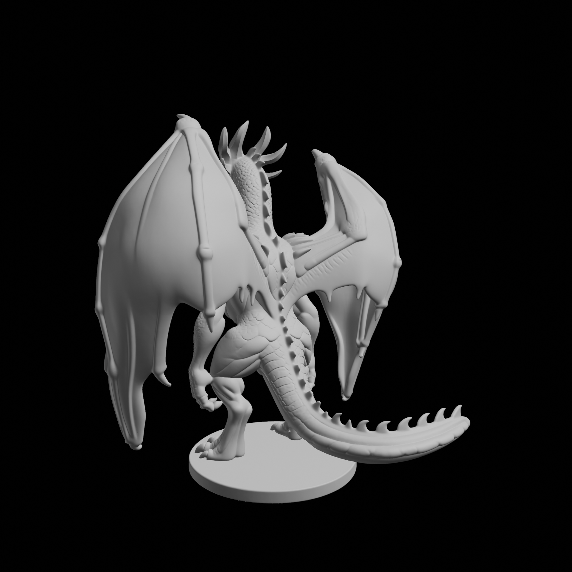 🐉 Dragon Statue Standing Winged・ 3D File for 3D printing・Cults
