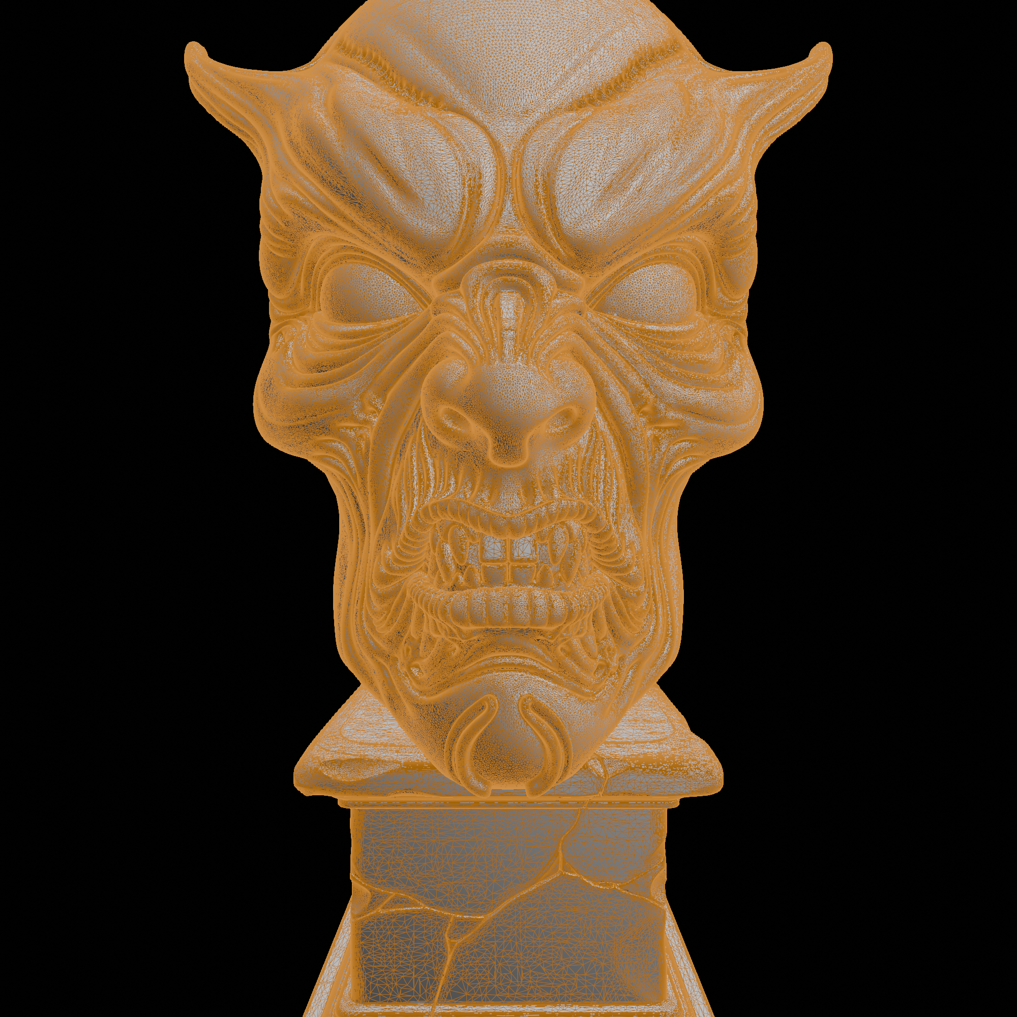 👽 Alien Mutant Face Grotesque Extraterrestrial Sculpture・ 3D File for ...