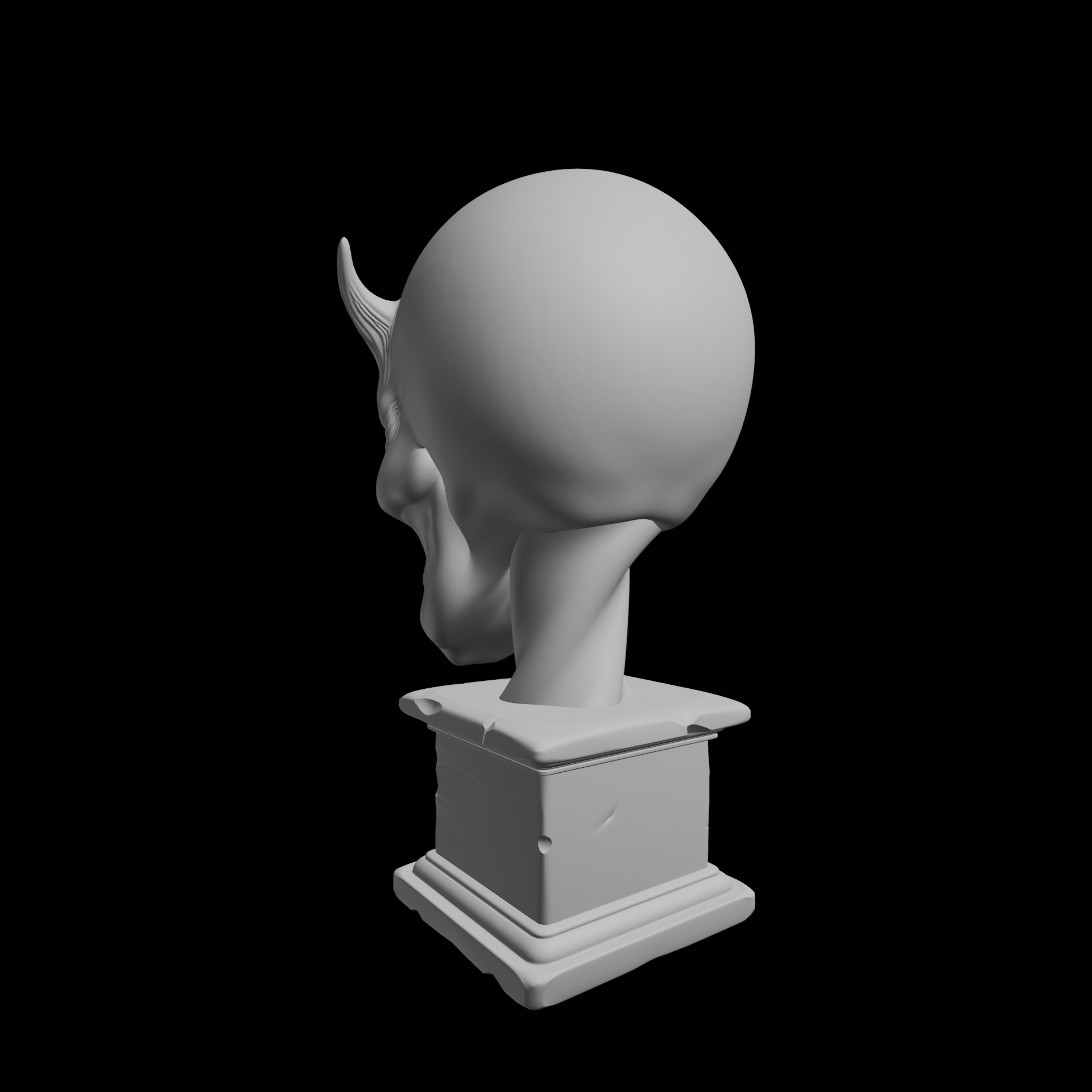 👽 Alien Mutant Face Grotesque Extraterrestrial Sculpture・ 3D File for ...