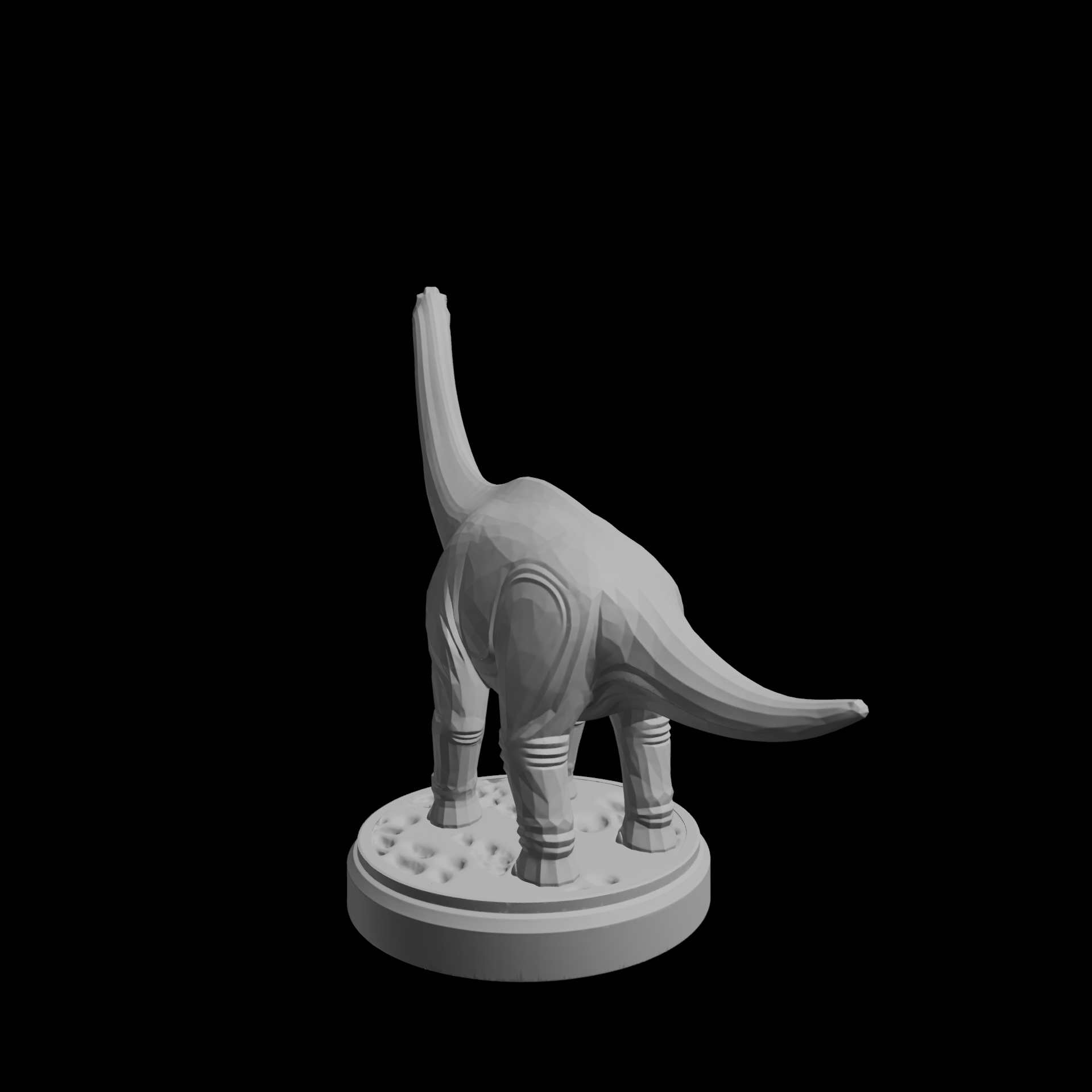 🎲 Low Poly Brachiosaurus Tabletop Miniature・ 3D File for 3D printing・Cults