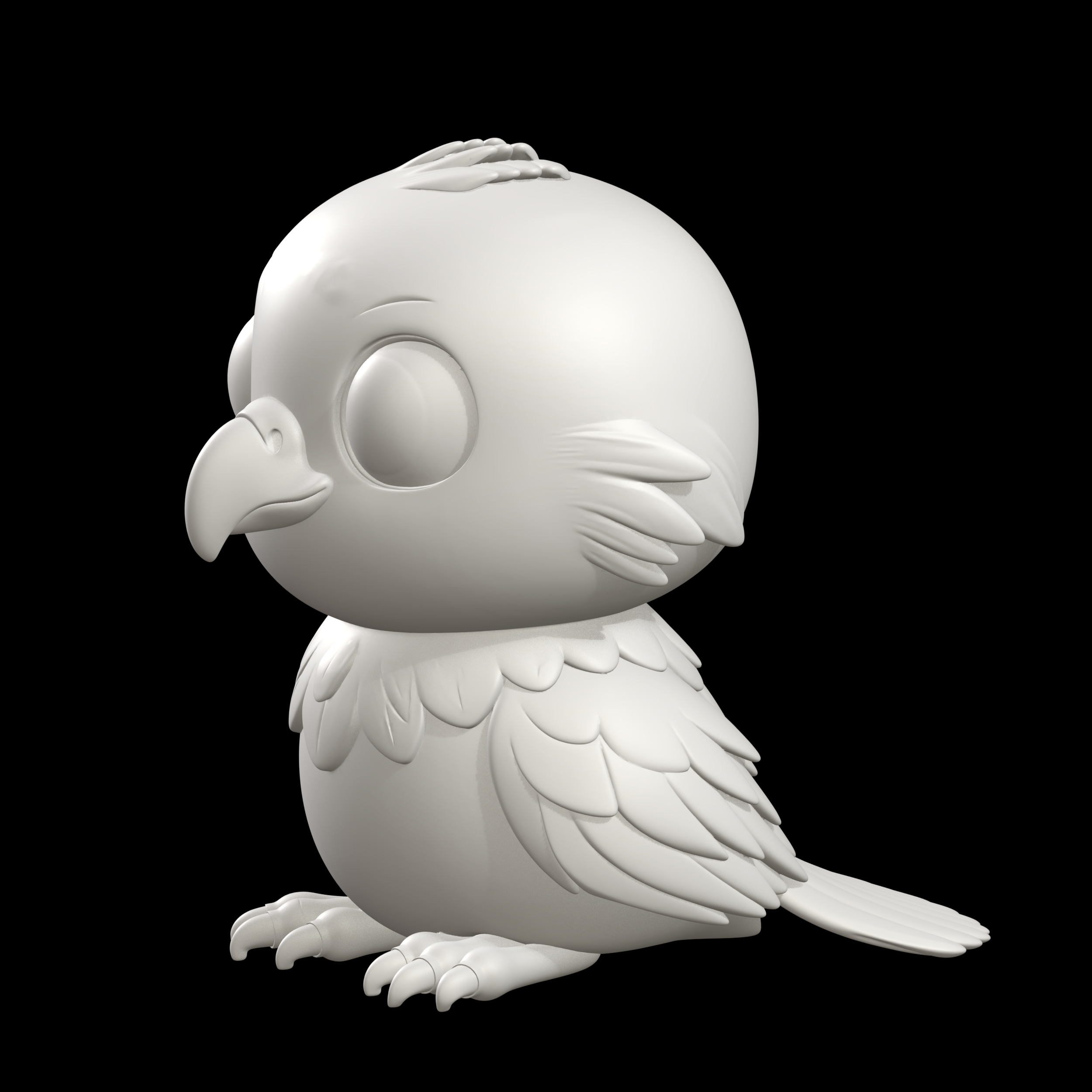🦅 Cute Chibi Eagle・ 3D File for 3D printing・Cults