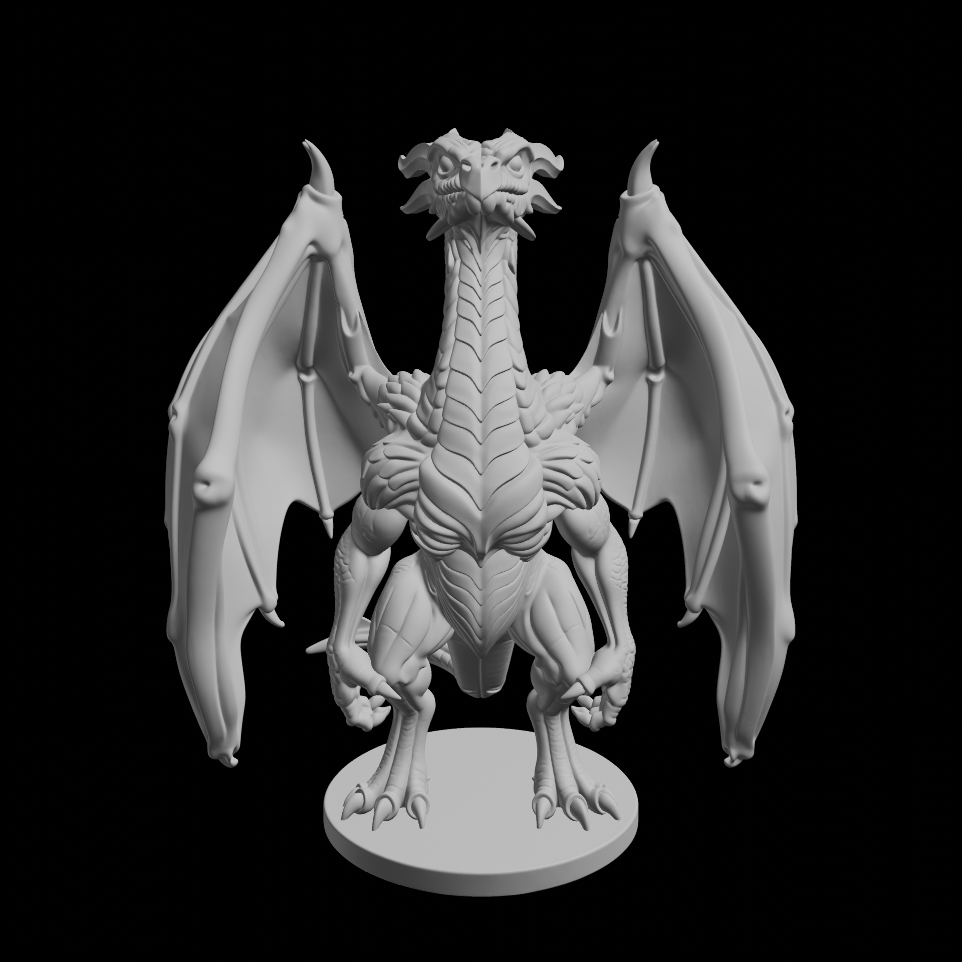 🐉 Dragon Statue Standing Winged・ 3D File for 3D printing・Cults