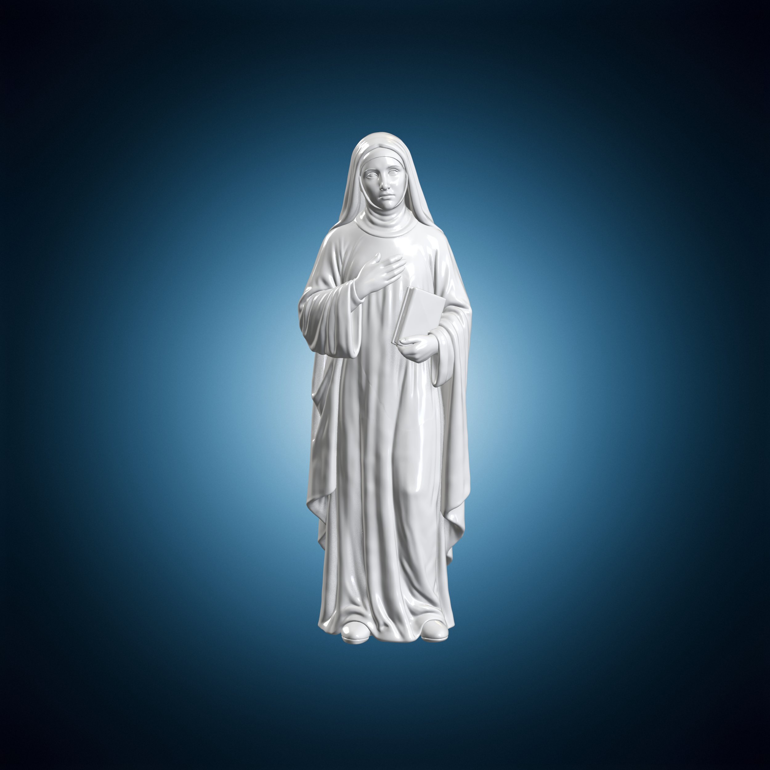 🗿 Saint Catherine of Siena 3D Print Model・ 3D File for 3D printing・Cults