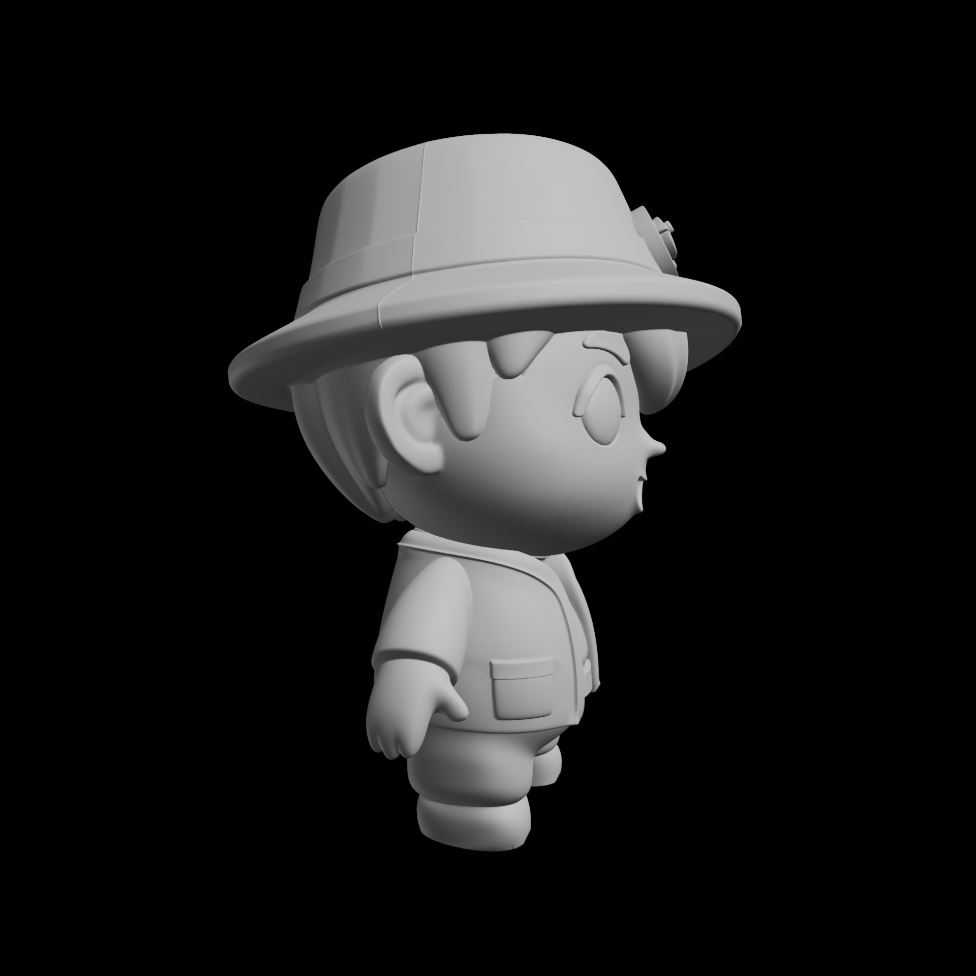 💬 Chibi Fisherman Figure・ 3D File for 3D printing・Cults