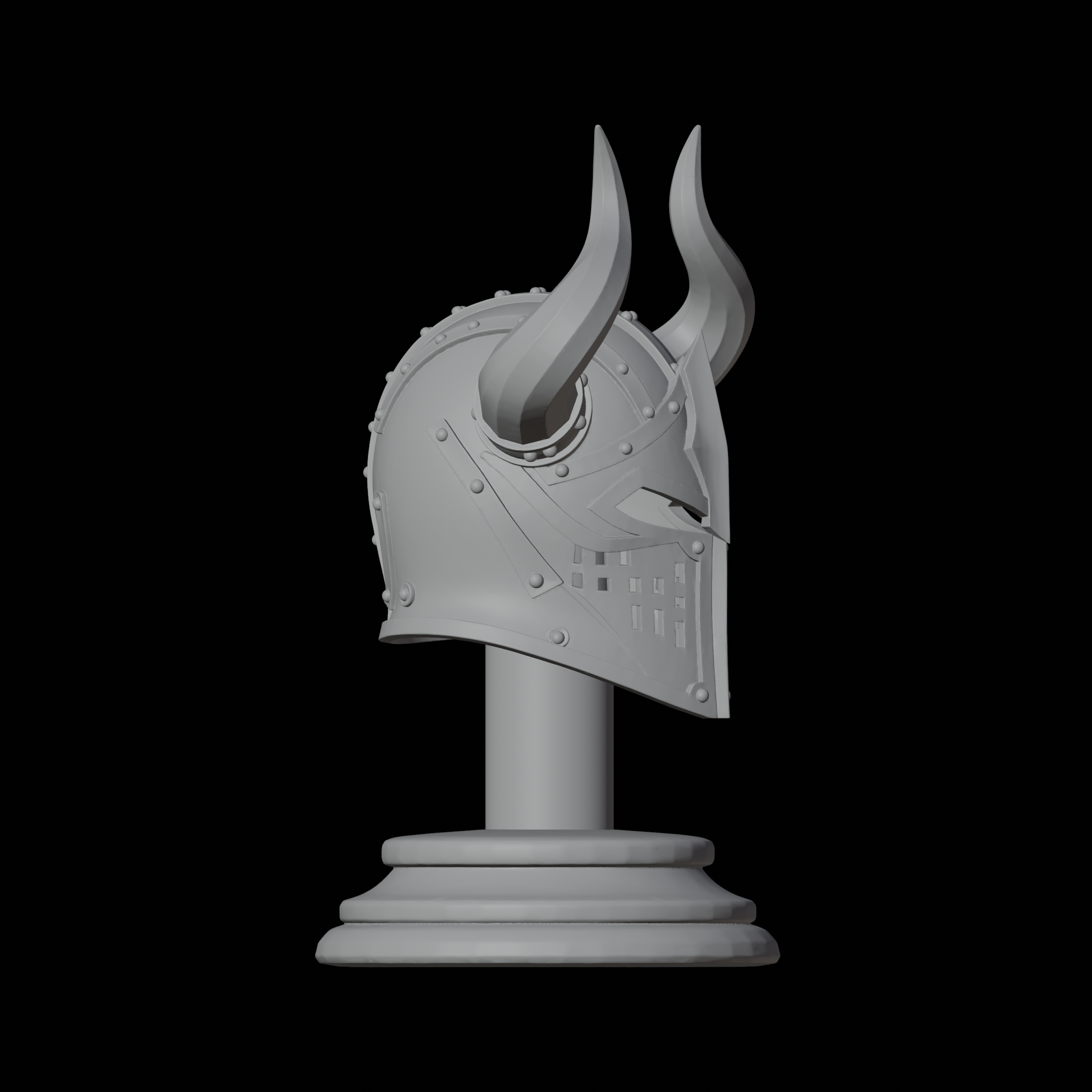 🪖 Gehörnter Helm des Dämonenfürsten・ 3D Datei für 3D-Druck・Cults