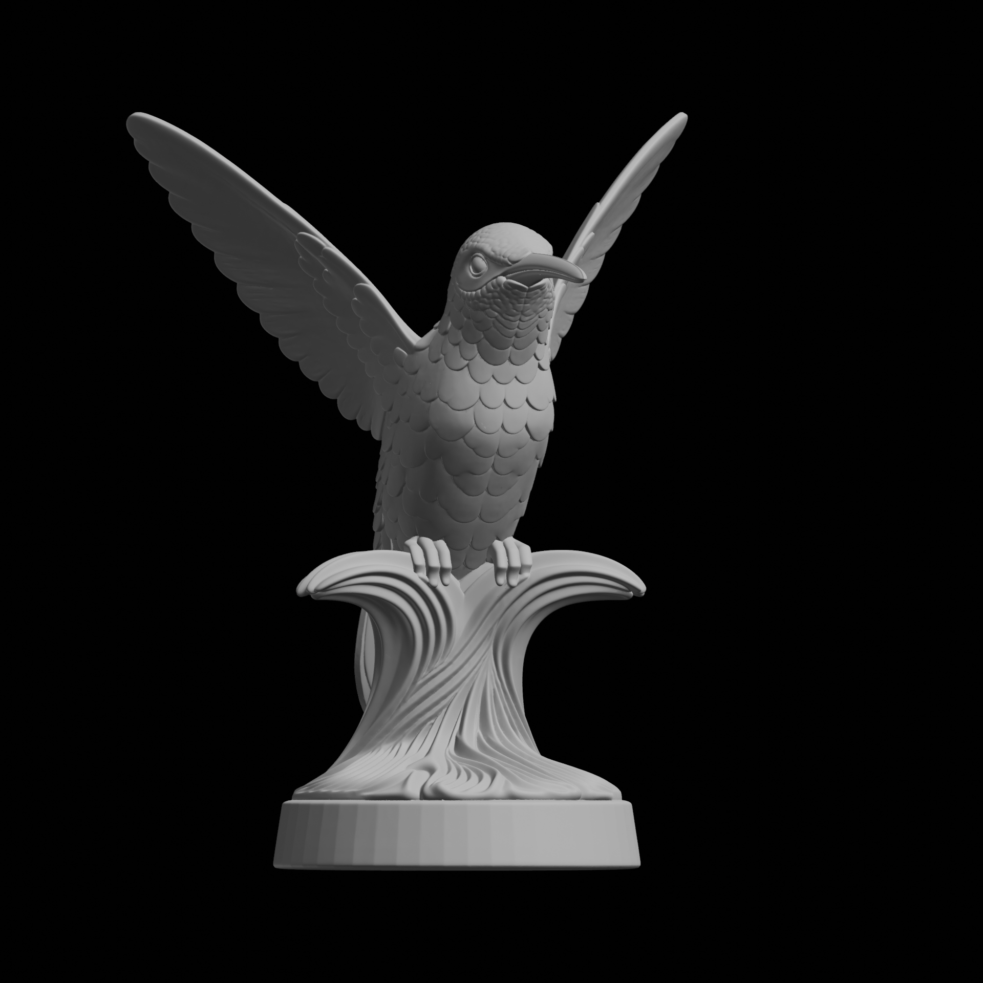 🗿 Hummingbird Sculpture 3D Model・ 3D File for 3D printing・Cults