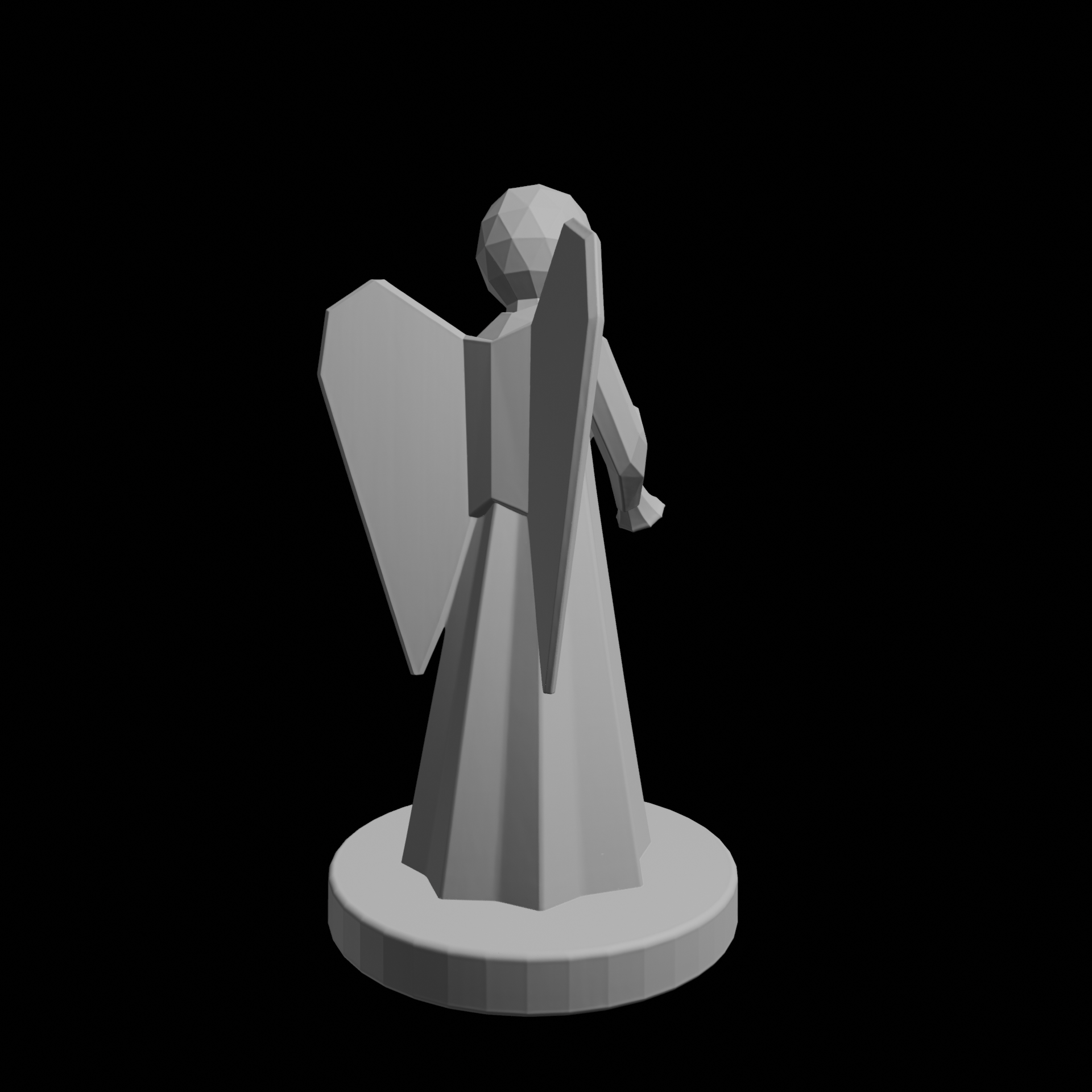 👼 Geometric Angel With Trumpet Holiday Decoration・ 3D File for 3D ...