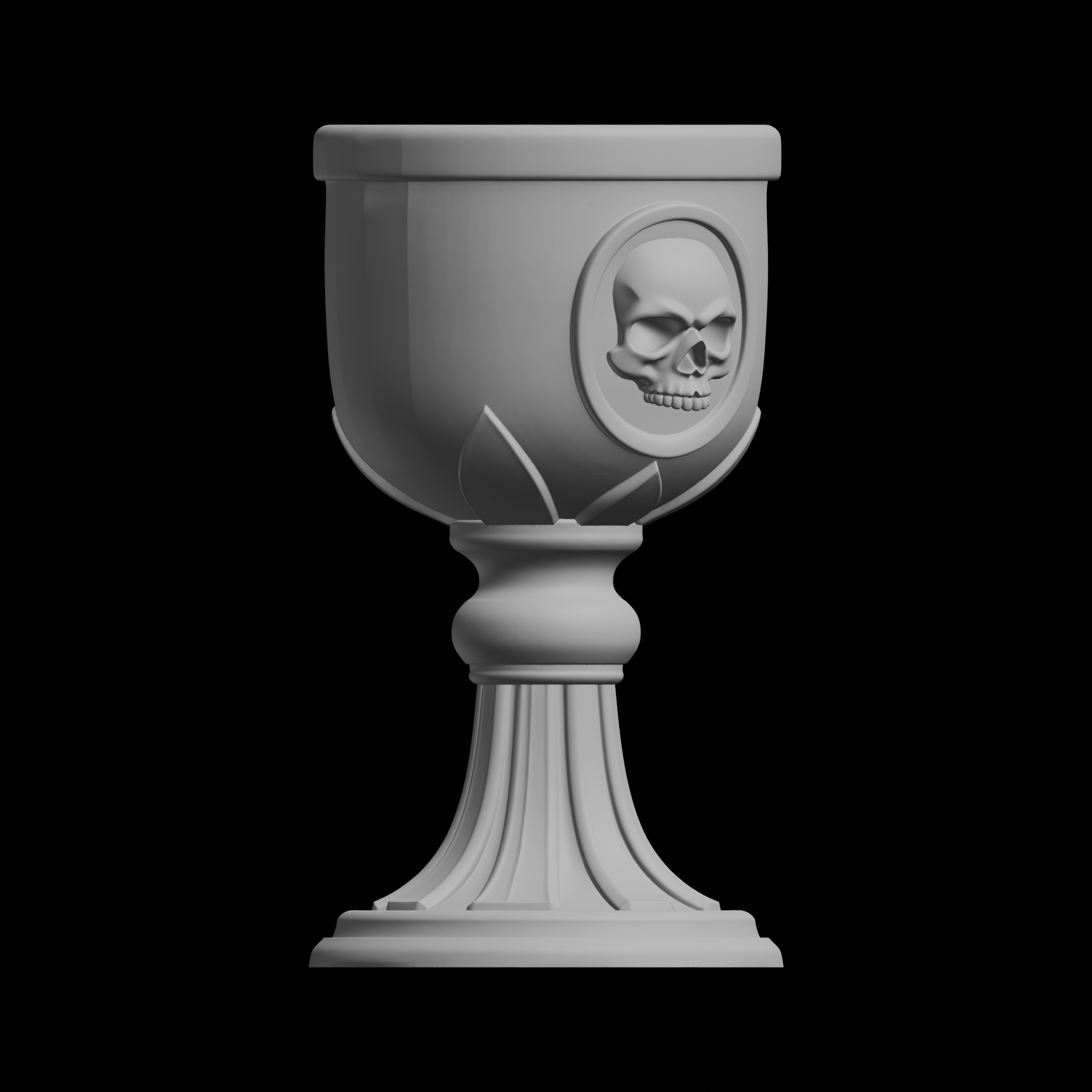 💀 Skull Chalice Gothic Decor・ 3D File for 3D printing・Cults