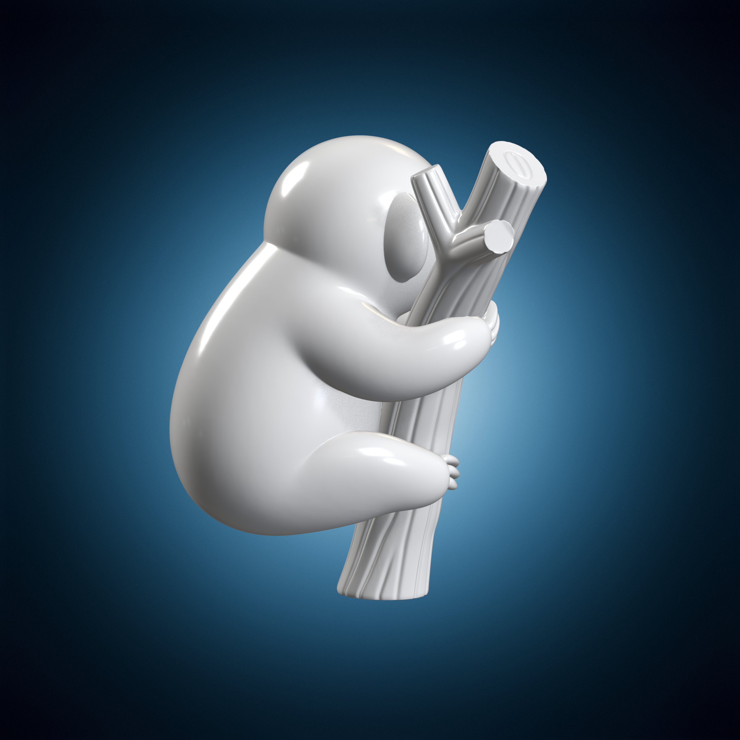 🦥 Refined Branch Sloth 3D Print Model・ 3D File for 3D printing・Cults