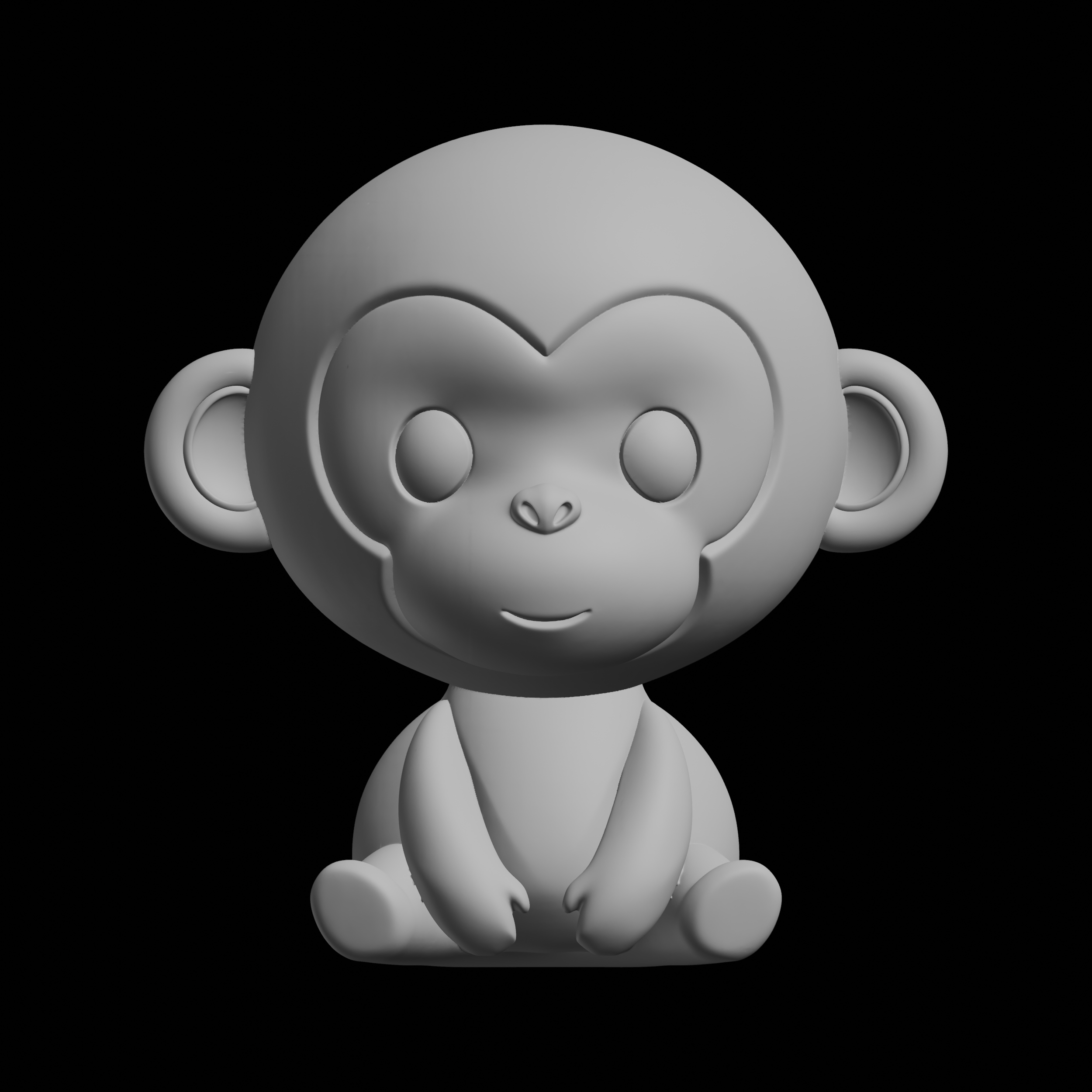 🐒 Cute Monkey Figure・ 3D File for 3D printing・Cults